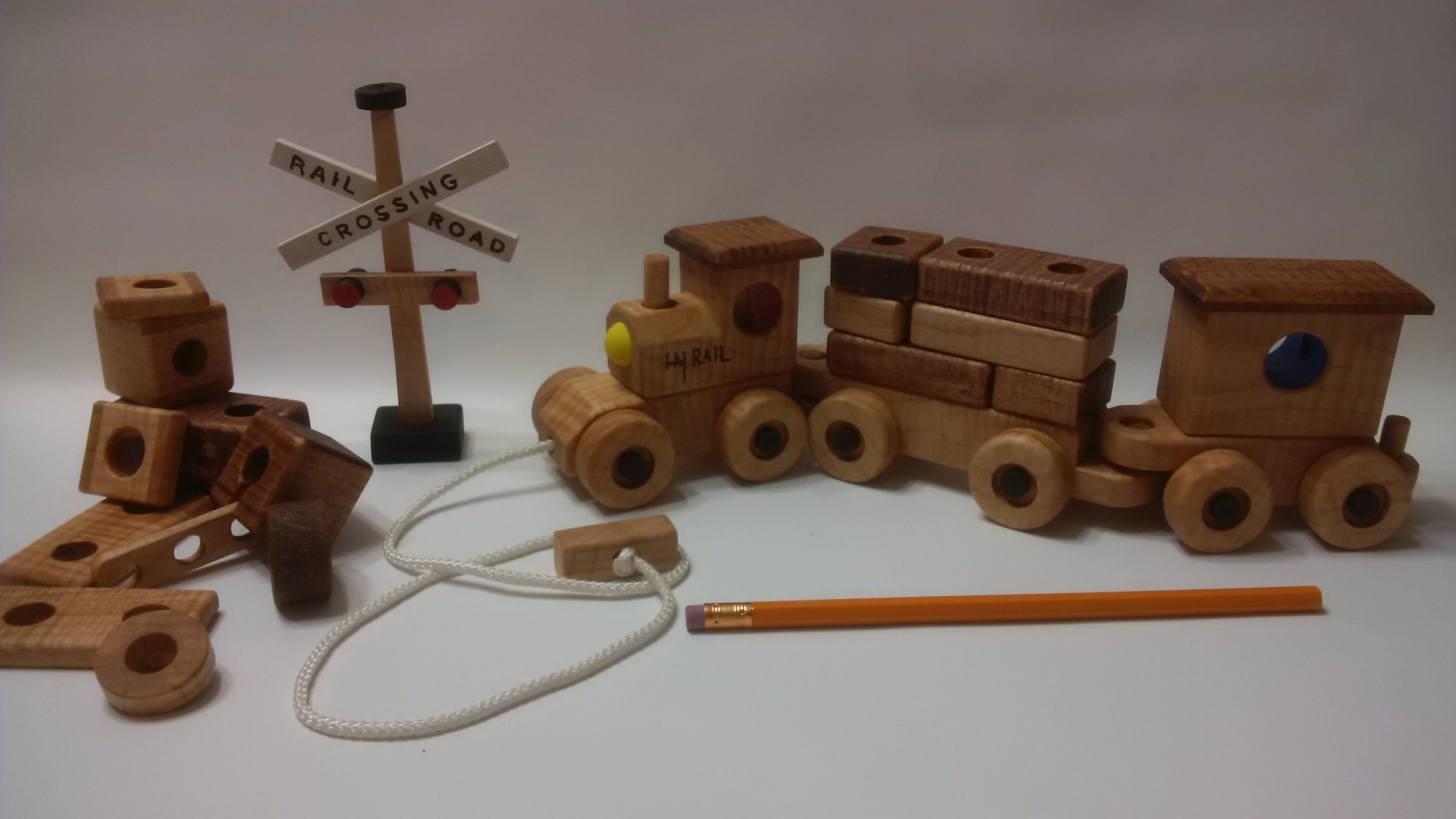 THREE-IN-ONE Wooden Building Block Train Set : 15 Steps (with Pictures ...