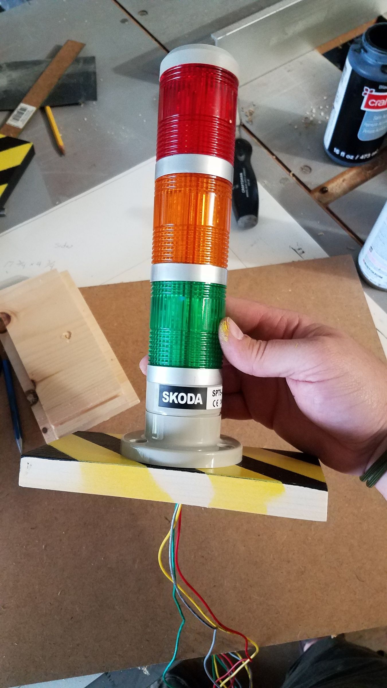 DIY Classroom Stoplight (Noise Management Tool) : 12 Steps (with ...