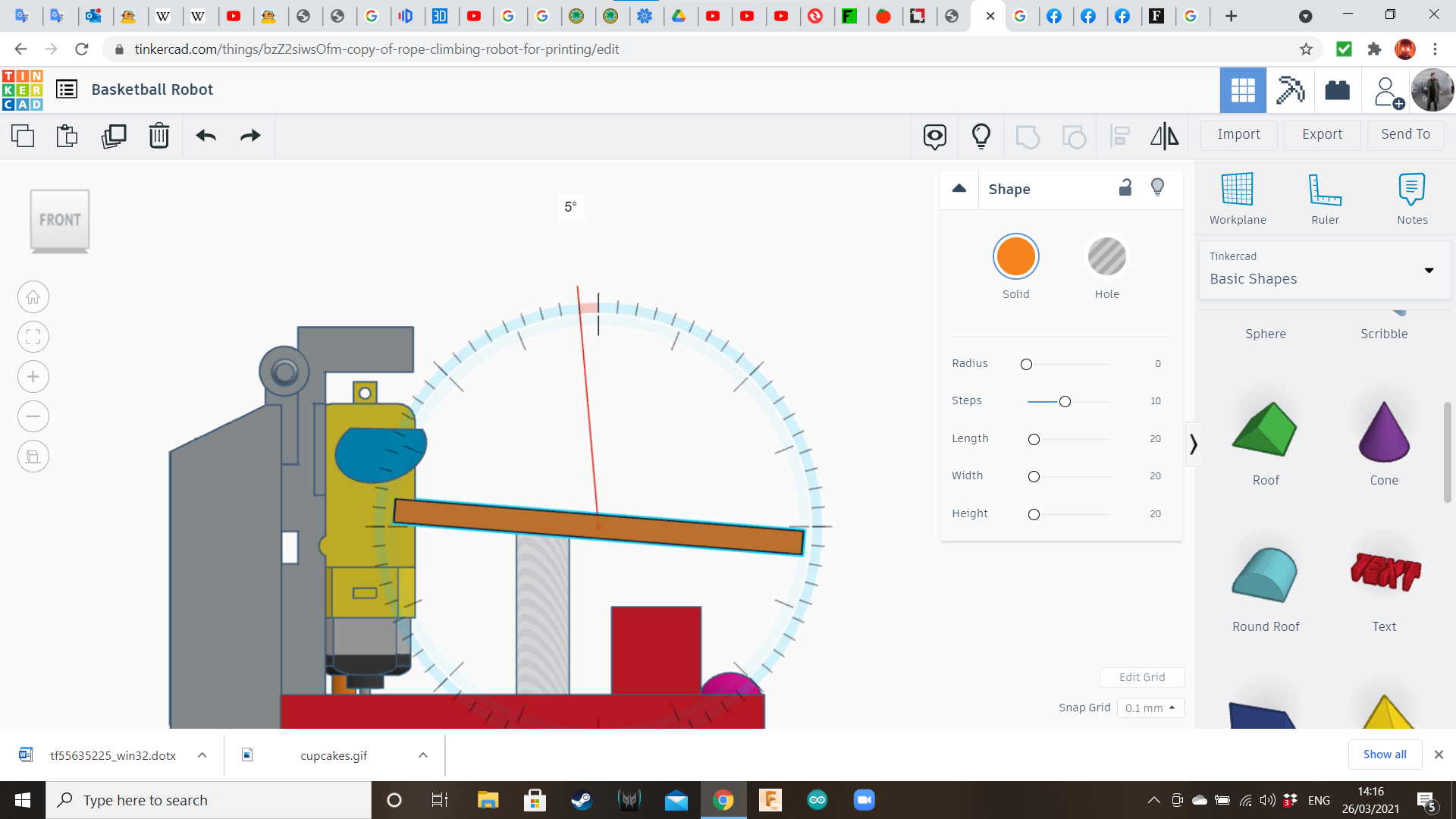 Tinkercad Robotics for School: Basketball Machine! : 16 Steps (with ...
