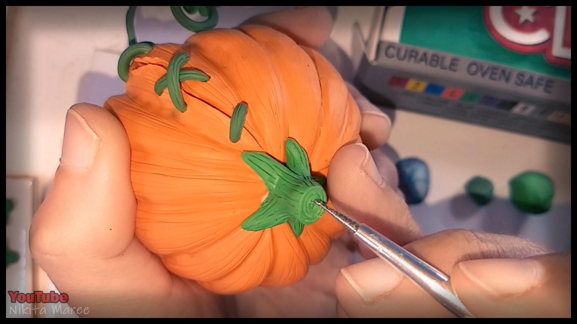 Polymer Clay Jack O'lantern Tutorial (+ Video) : 75 Steps (with ...