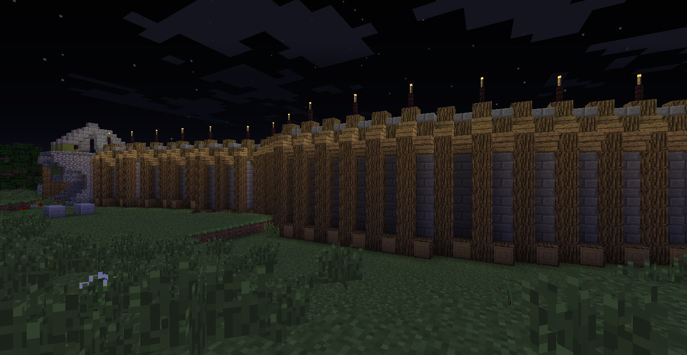 Minecraft City Wall