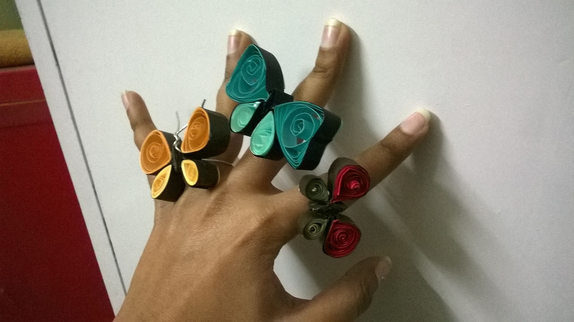 Quilled Butterfly Rings : 10 Steps (with Pictures) - Instructables