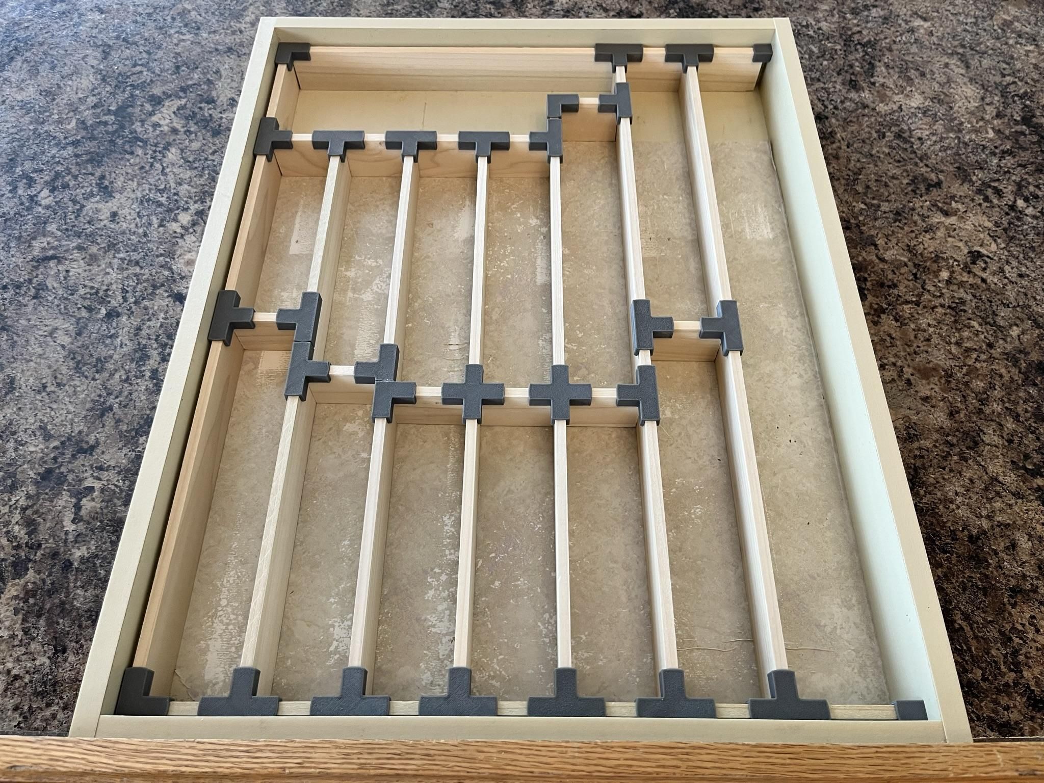 Drawer Organizer Using Quick Connectors! (Silverware, Utensil, or Junk ...
