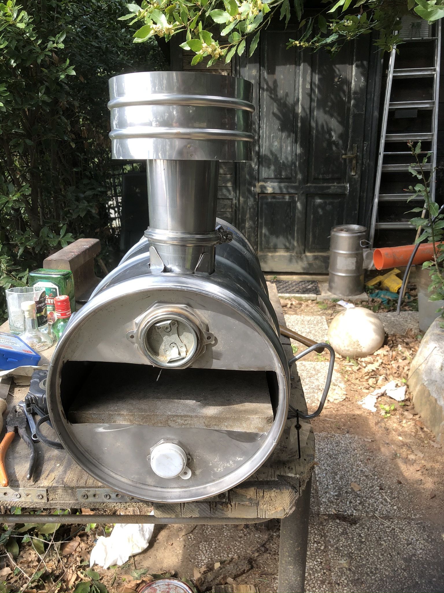 Small Experimental Portable Pizza Oven From Scrap : 3 Steps - Instructables