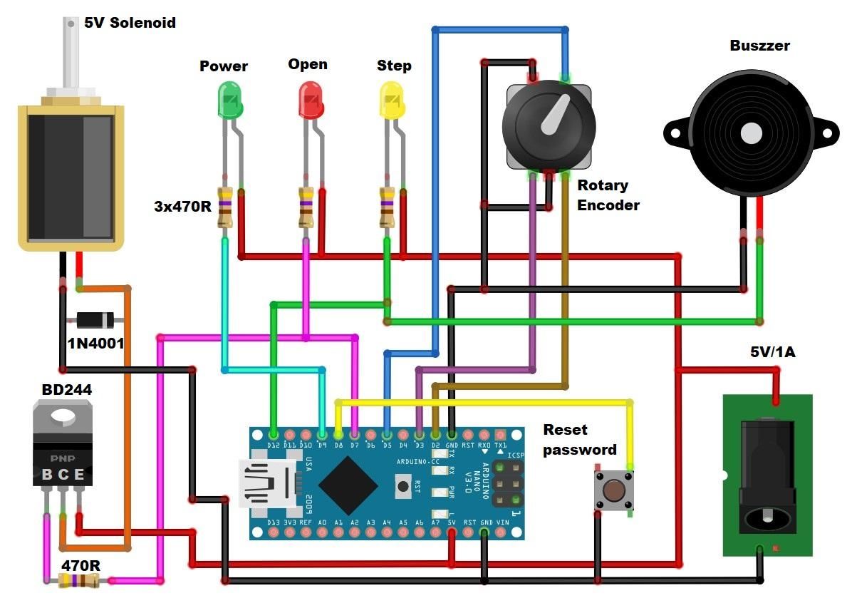 Arduino Rotary Encoder Combination Lock (Arduino Door Lock System With ...