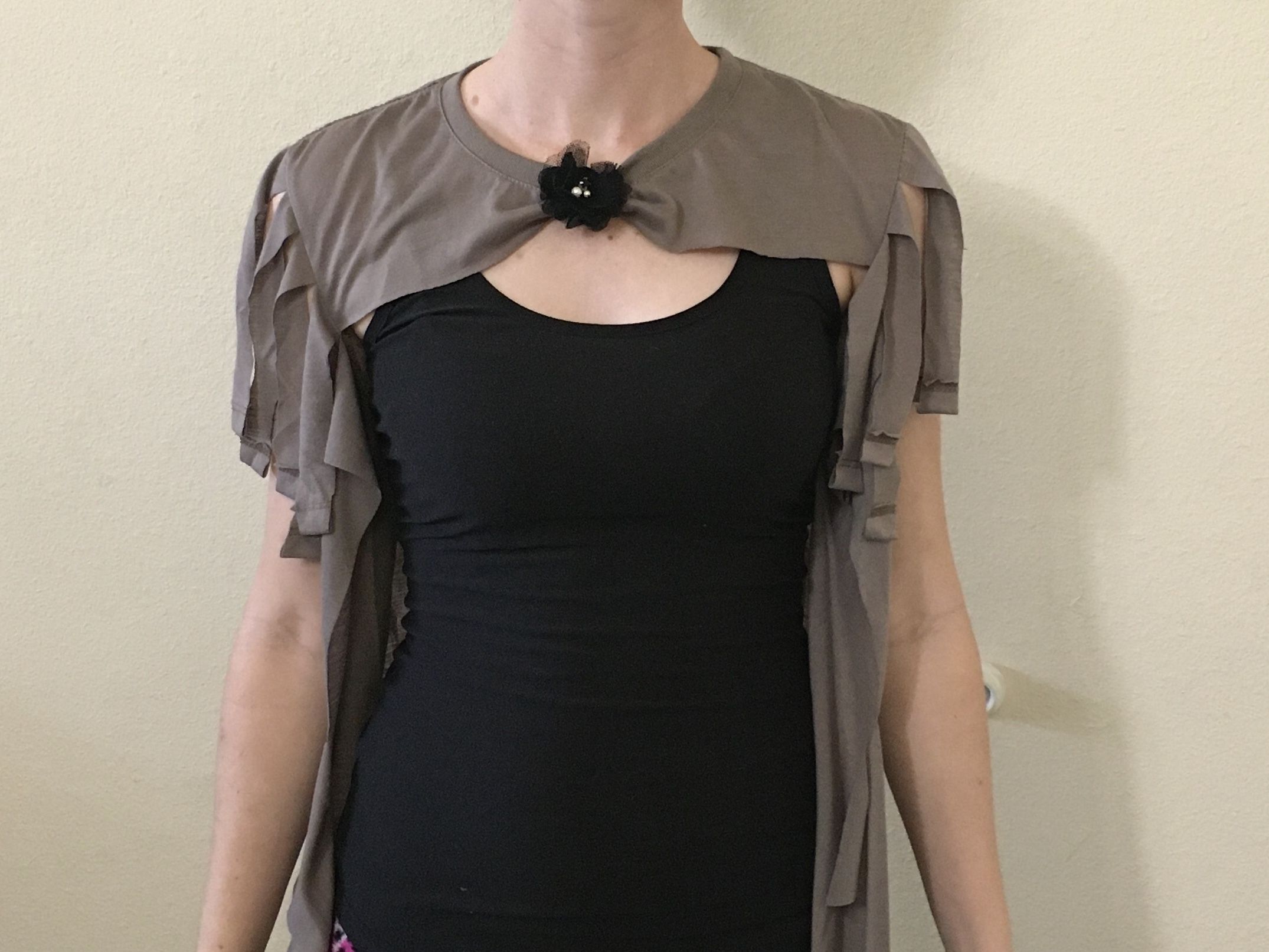 No-Sew Shirt Shrug in 3 Steps : 4 Steps - Instructables