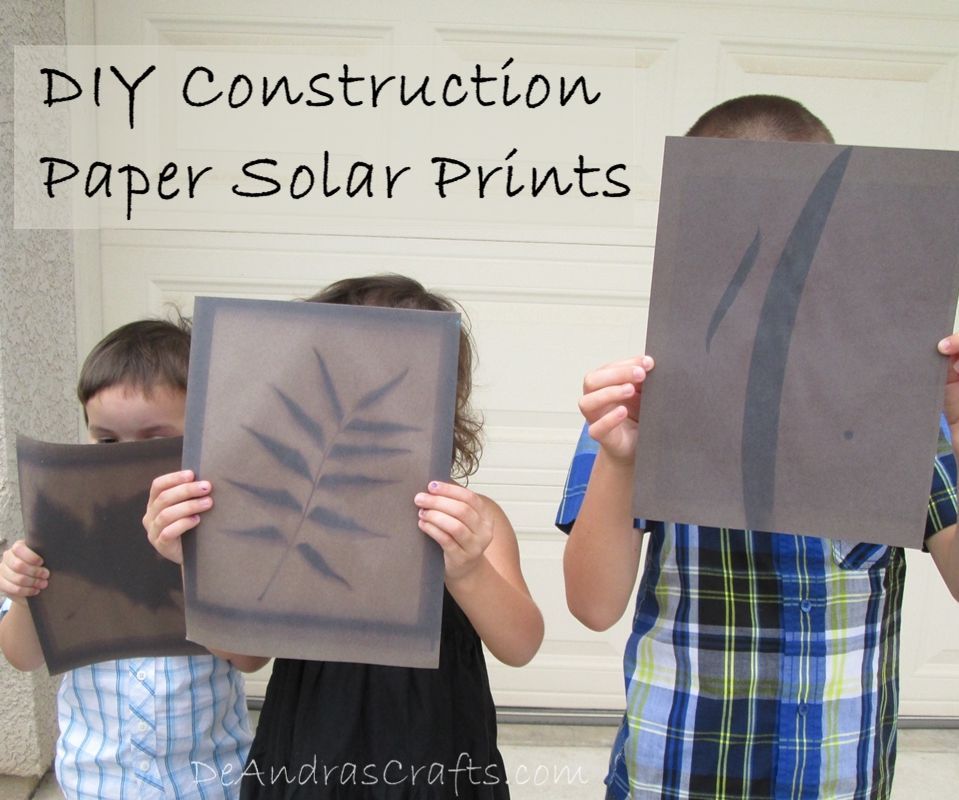 DIY Construction Paper Solar Prints : 6 Steps (with Pictures ...