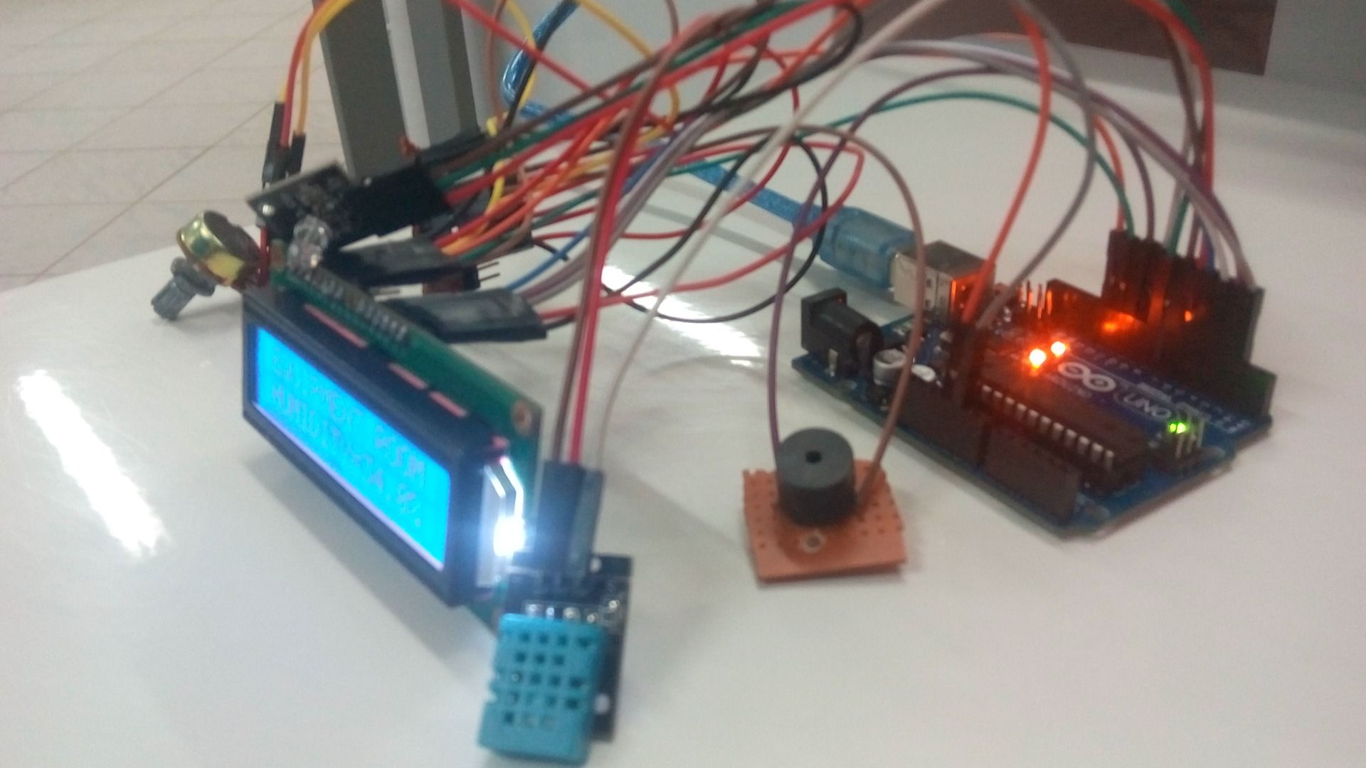 "DIY" Room Temperature & Humidity Module Using Arduino Uno : 5 Steps ...
