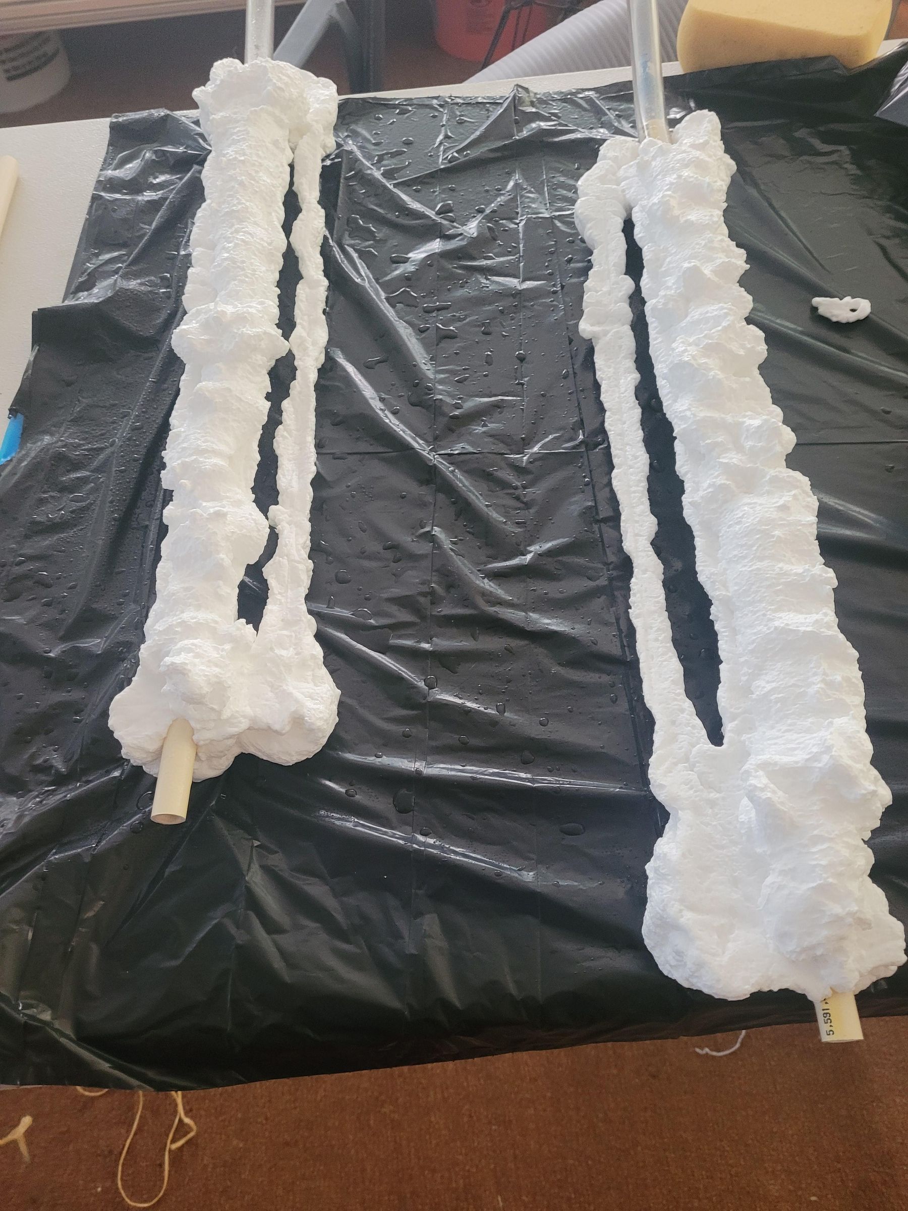 8 Foot Tall Skeleton From PVC, Pool Noodles, and Spray Foam : 8 Steps ...