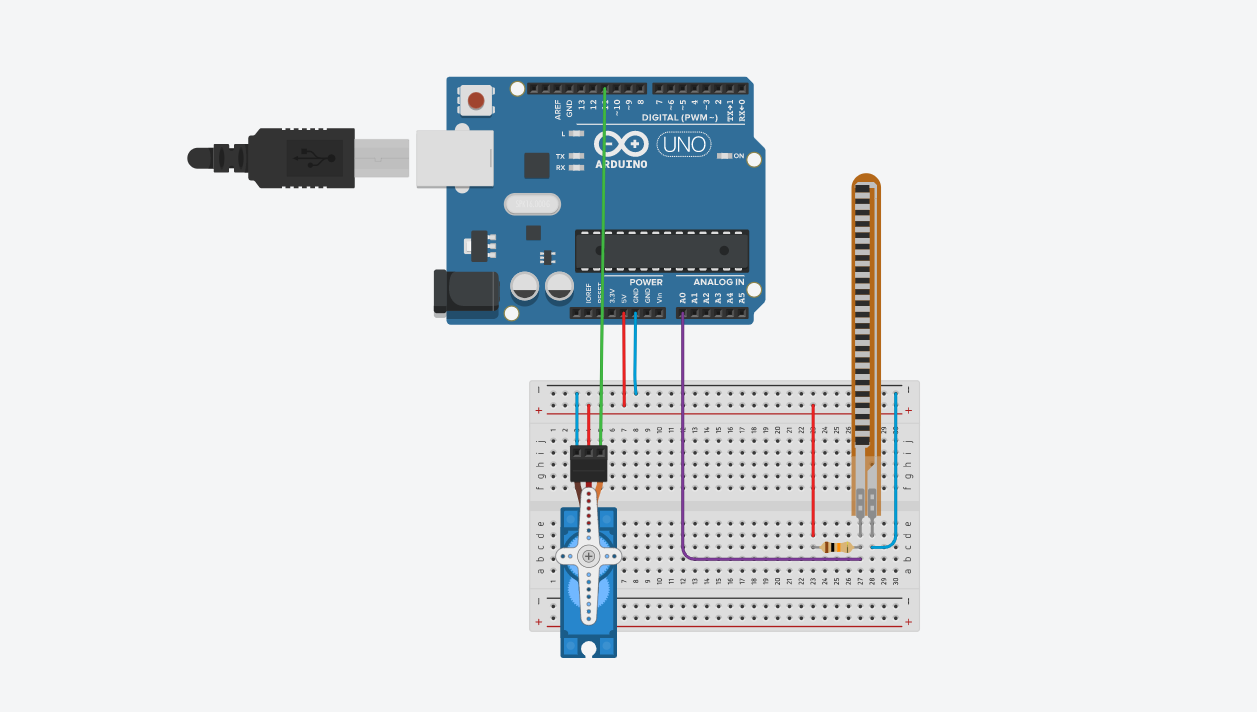 FLEX SENSOR CONTROLLED SERVO MOTOR : 7 Steps - Instructables