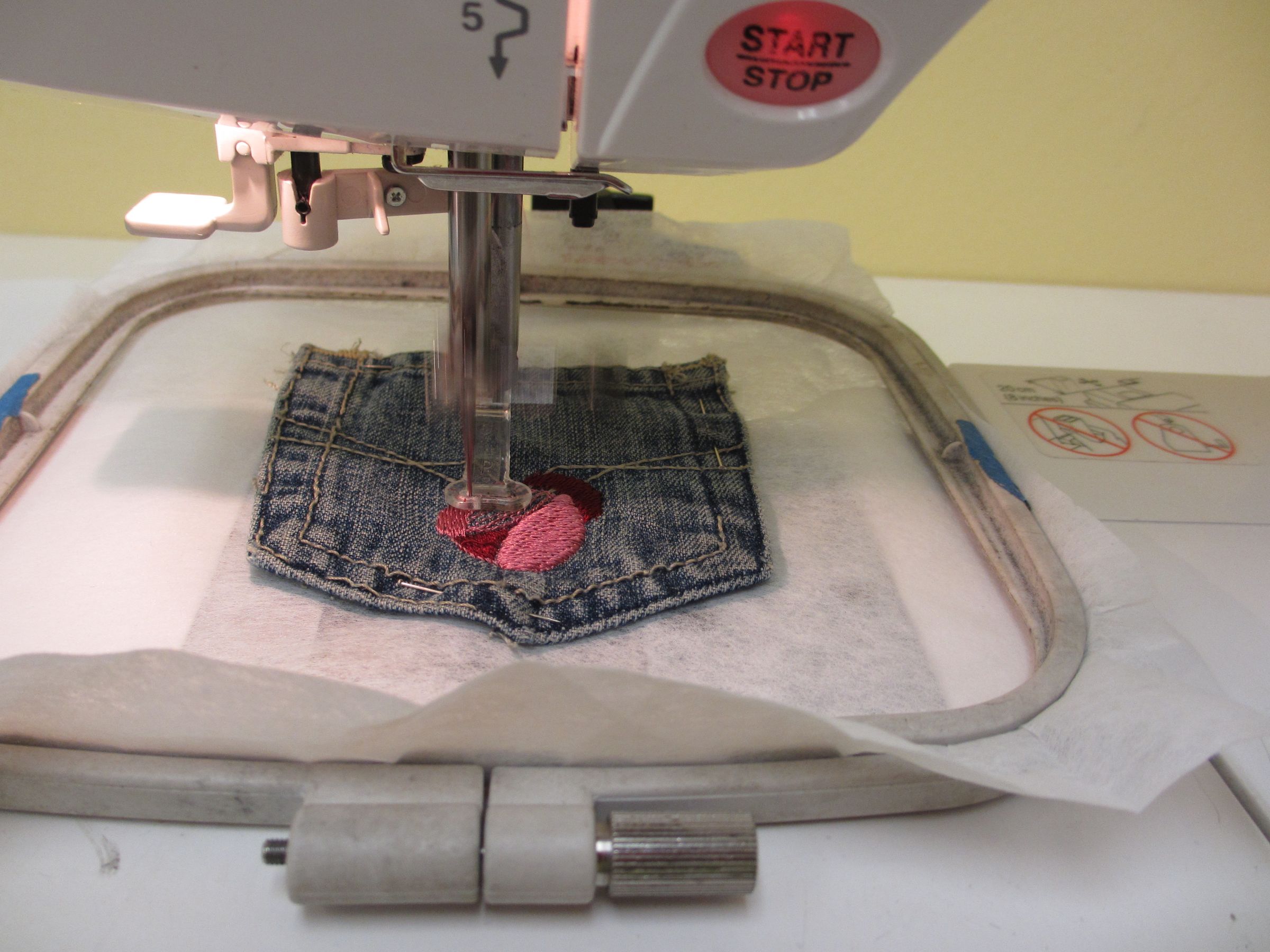 Machine Embroider Jean Pockets : 5 Steps - Instructables