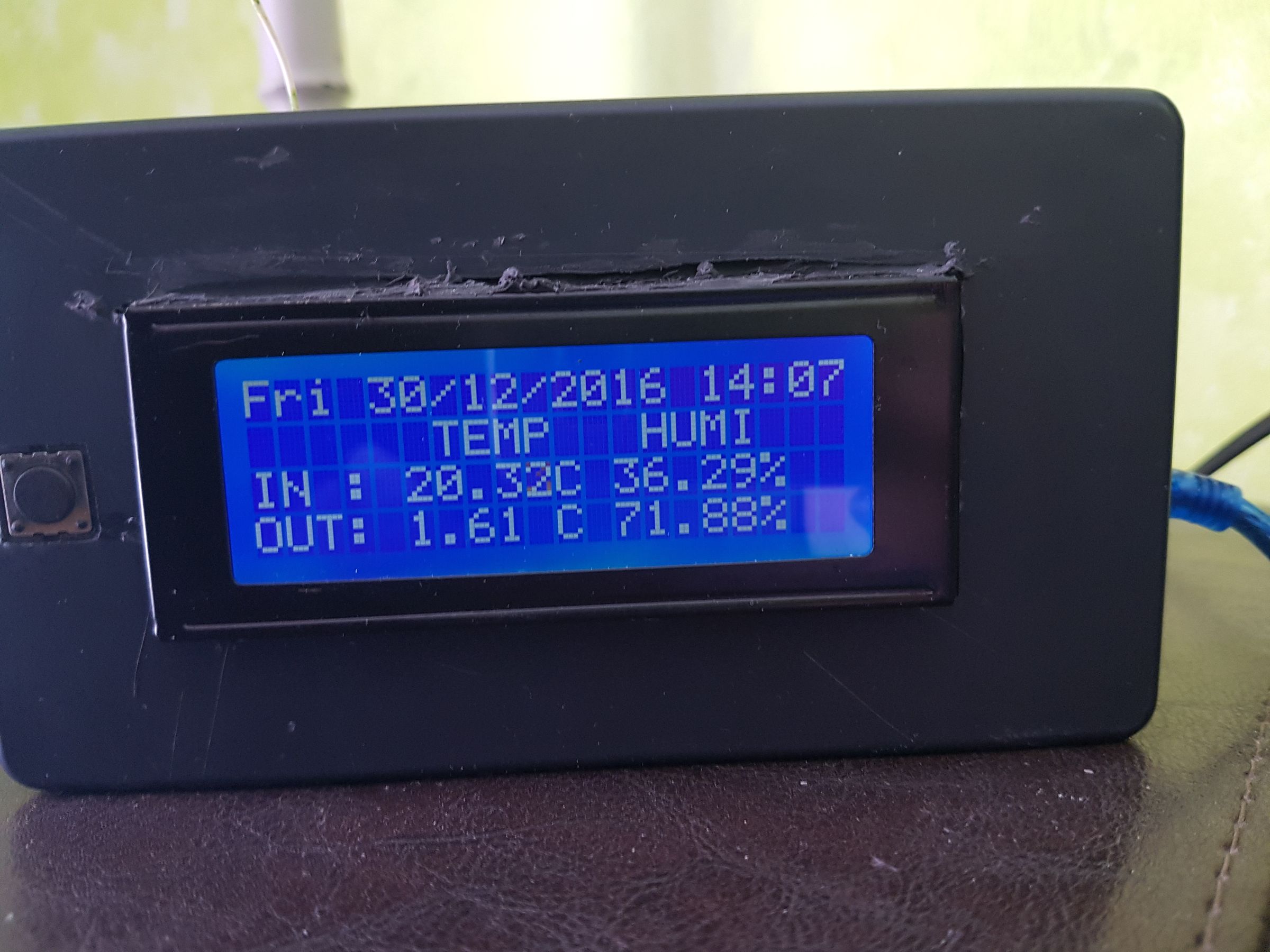 Bedside 20x4 LCD / RF 433MHz Clock & Weather Monitor With Arduino : 6 ...