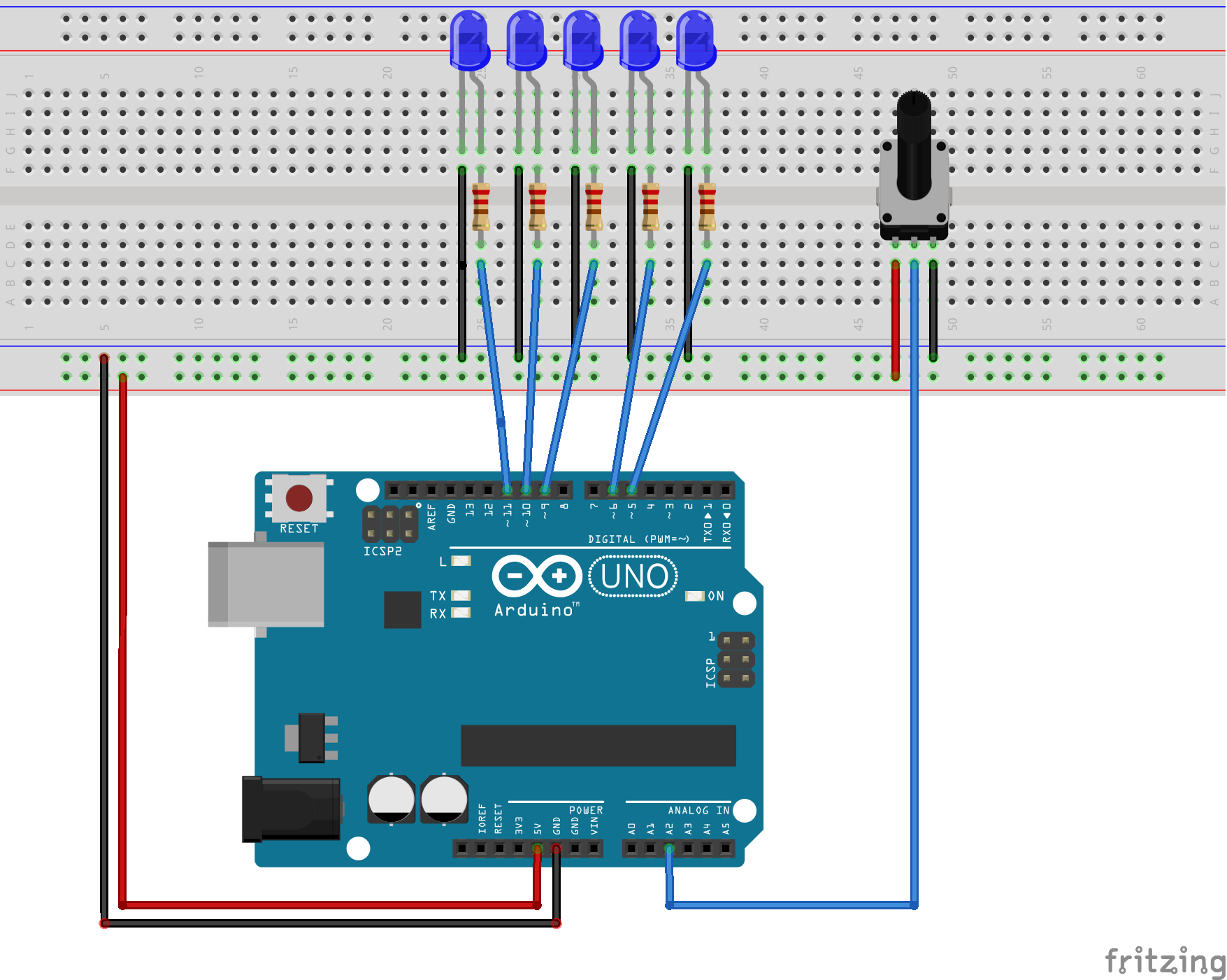 LED Row Fade Arduino : 4 Steps - Instructables