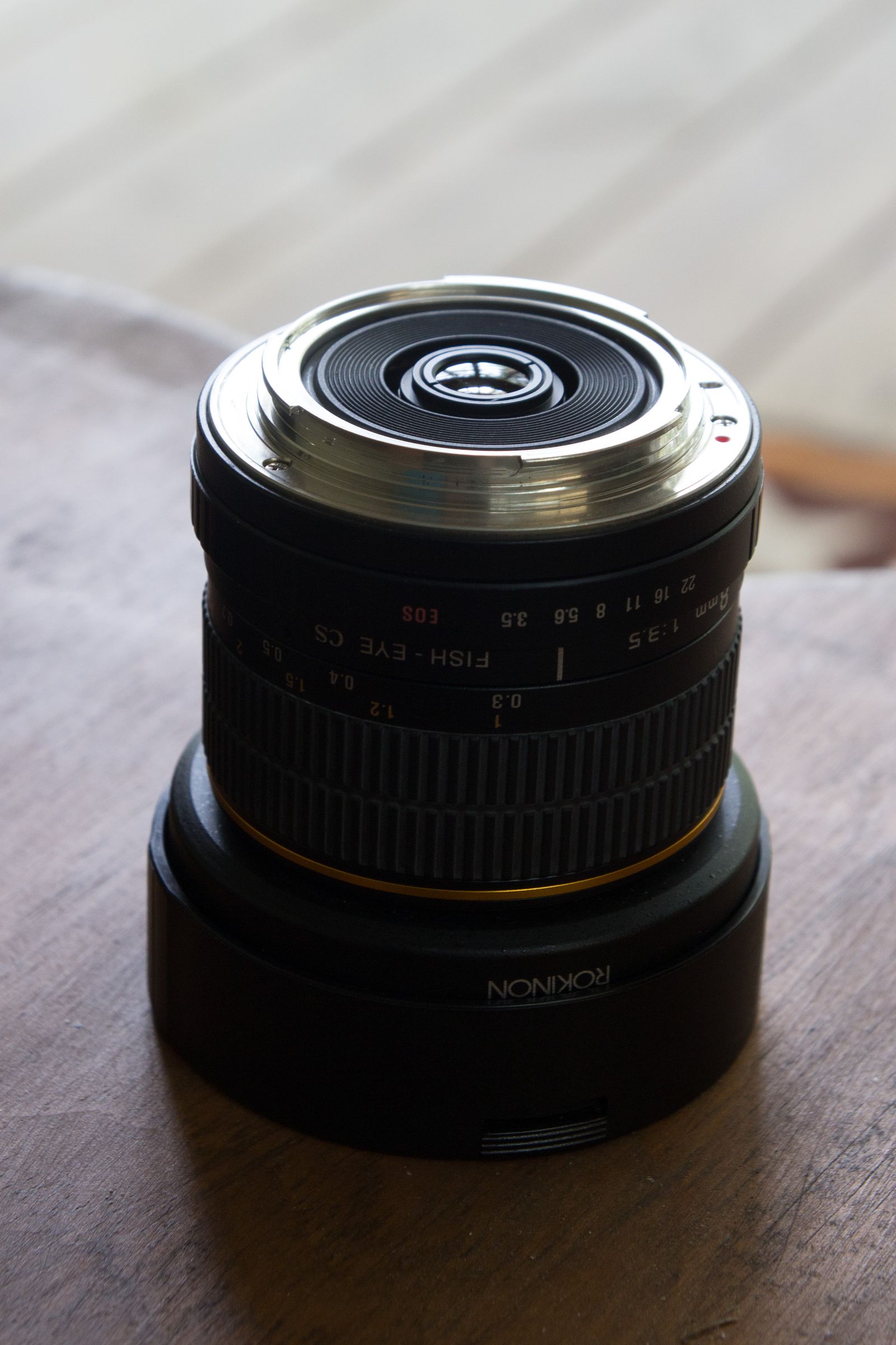 Rokinon 8mm Lens Rear Mounted Filter on a Canon : 3 Steps (with ...