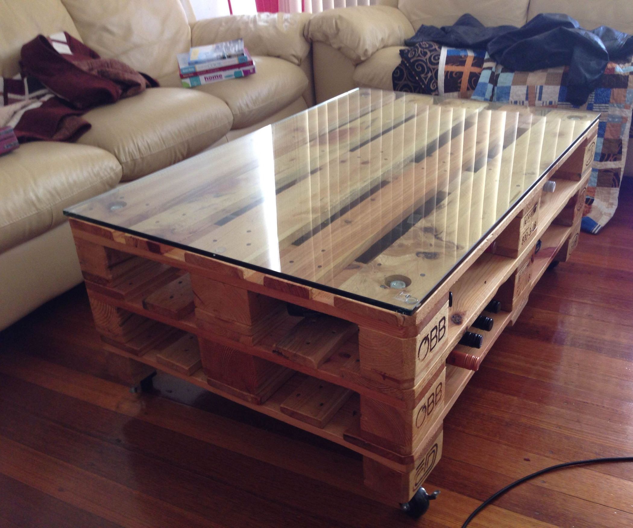 Industrial Style Pallet Coffee Table : 20 Steps (with Pictures ...