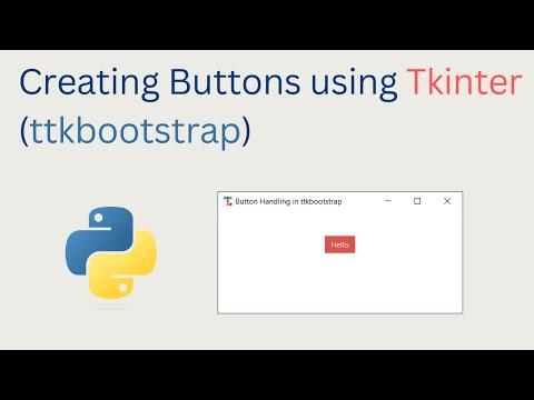 How to Create a Button and Handle Button Click Events in Tkinter (ttkbootstrap) With Python ...