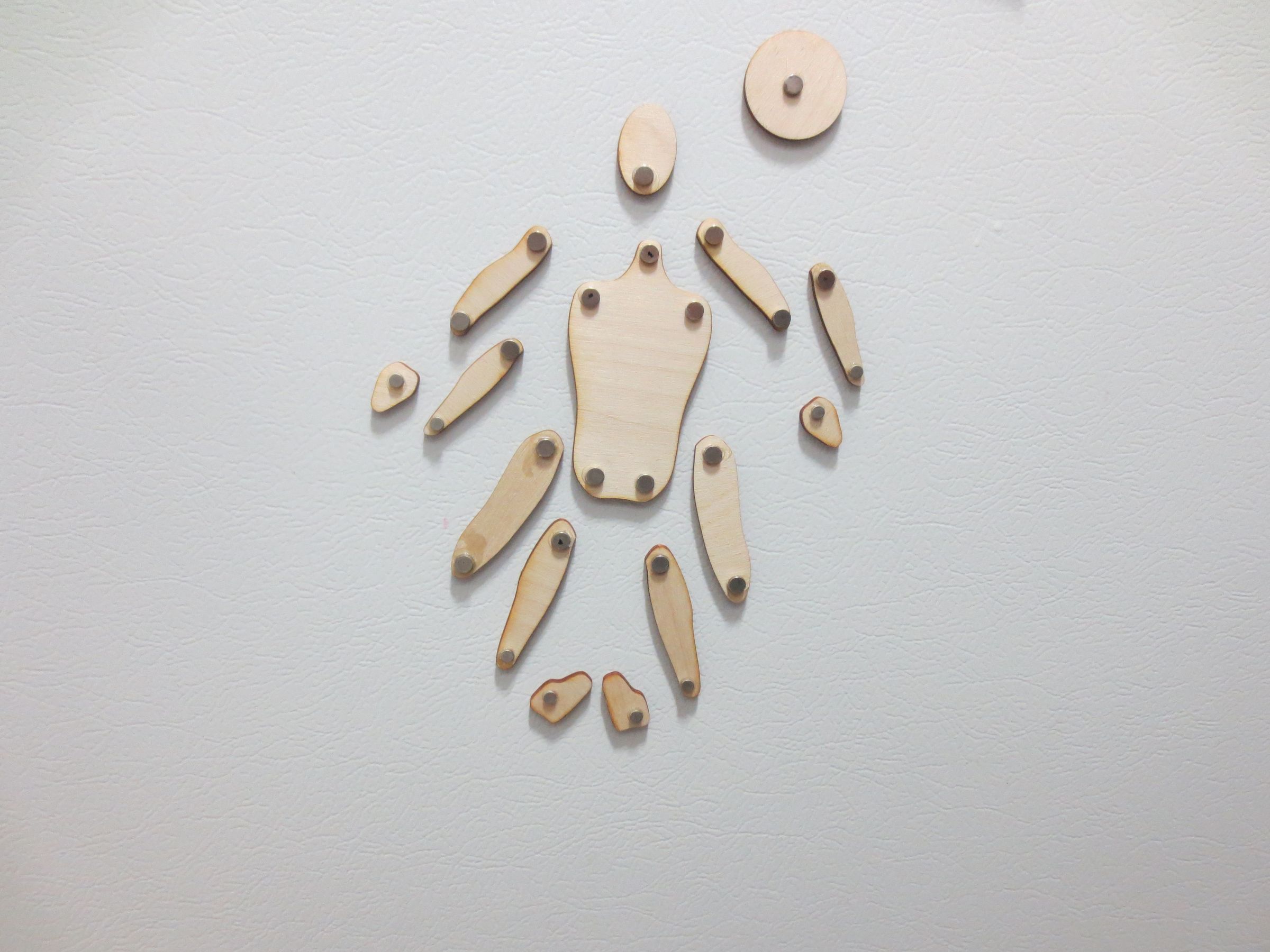Laser-Cut Posable Refrigerator Magnets - Instructables