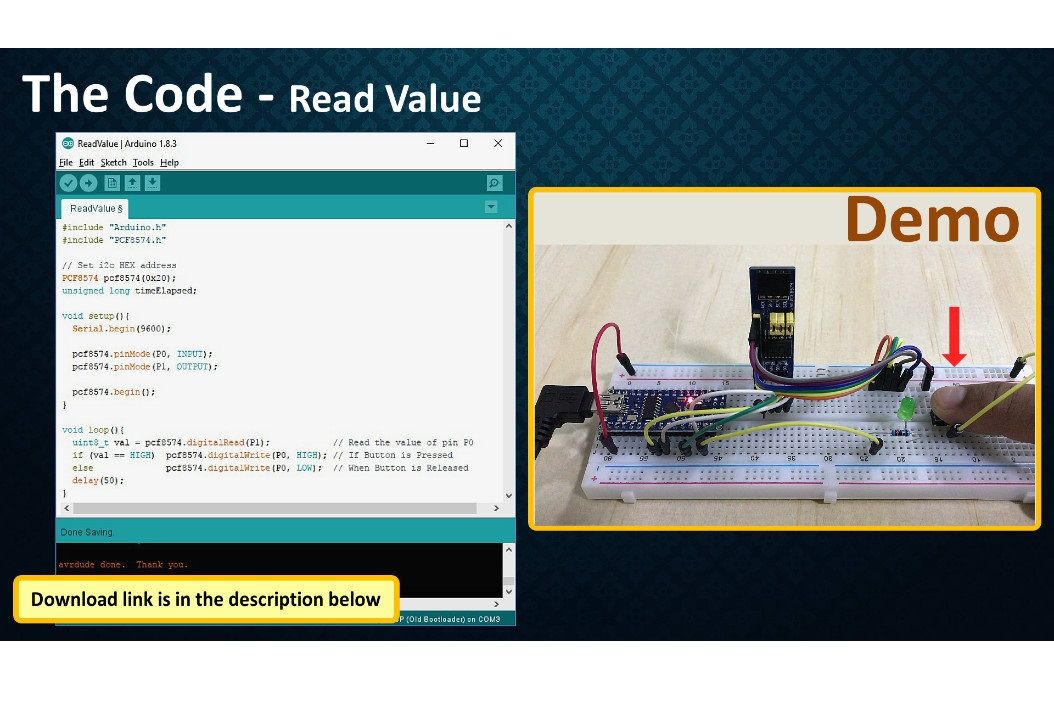 PCF8574 GPIO Extender - With Arduino and NodeMCU : 15 Steps - Instructables