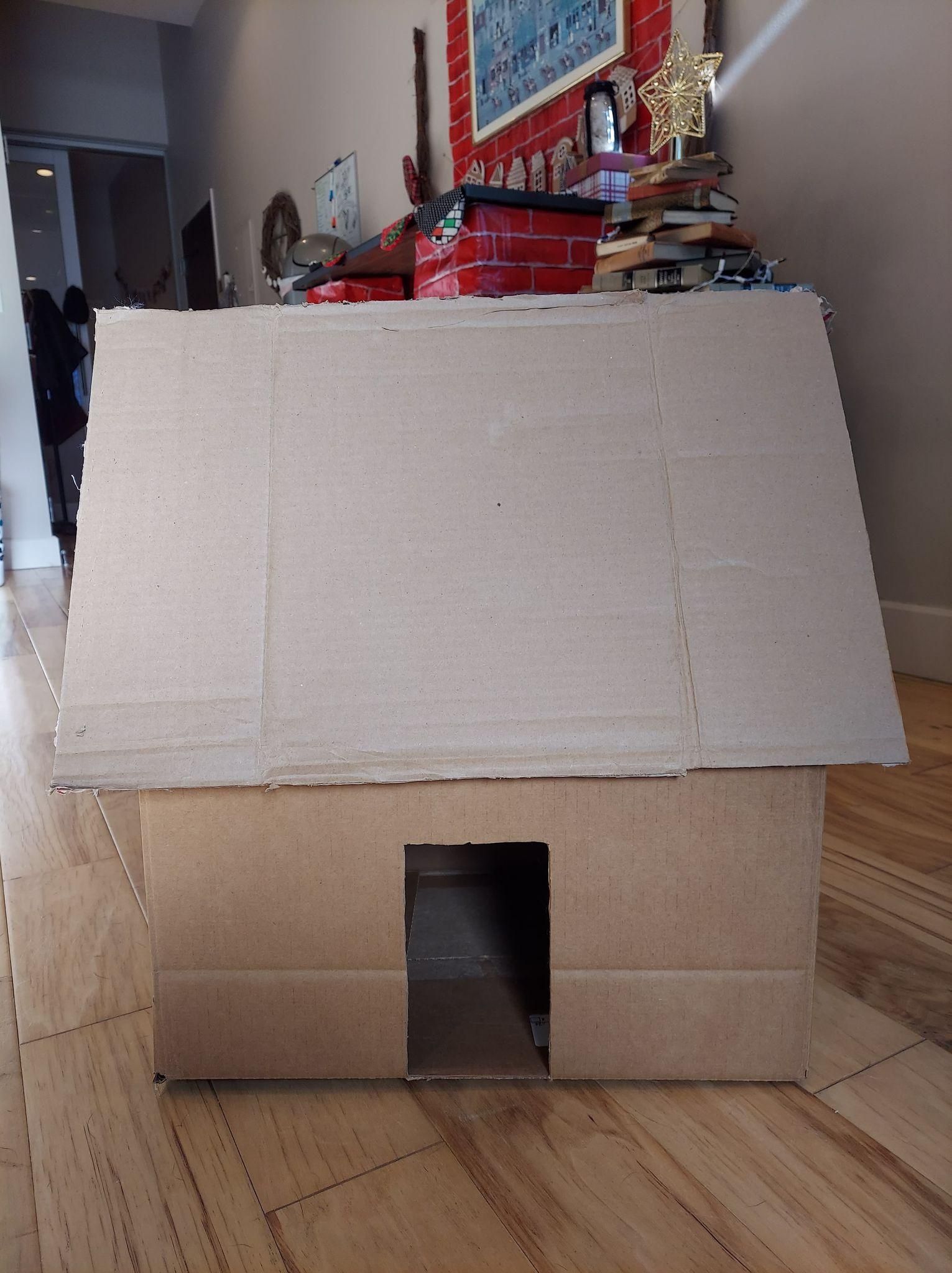 Cardboard Gingerbread Cat House : 12 Steps (with Pictures) - Instructables