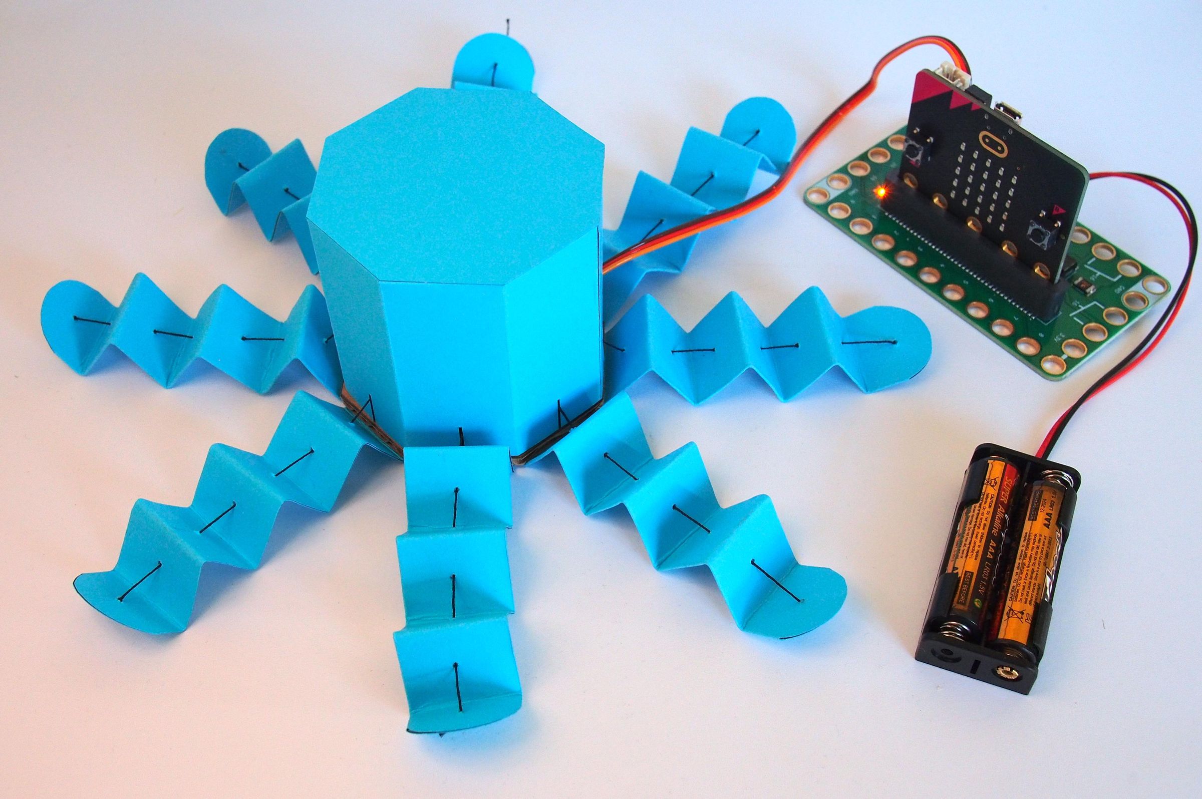 Robotic Paper Octopus (with Micro:bit) : 24 Steps (with Pictures ...