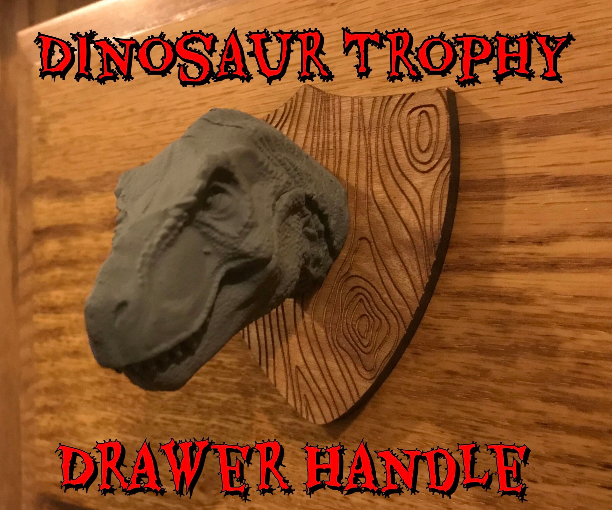 Dinosaur Trophy Drawer Pulls : 5 Steps (with Pictures) - Instructables