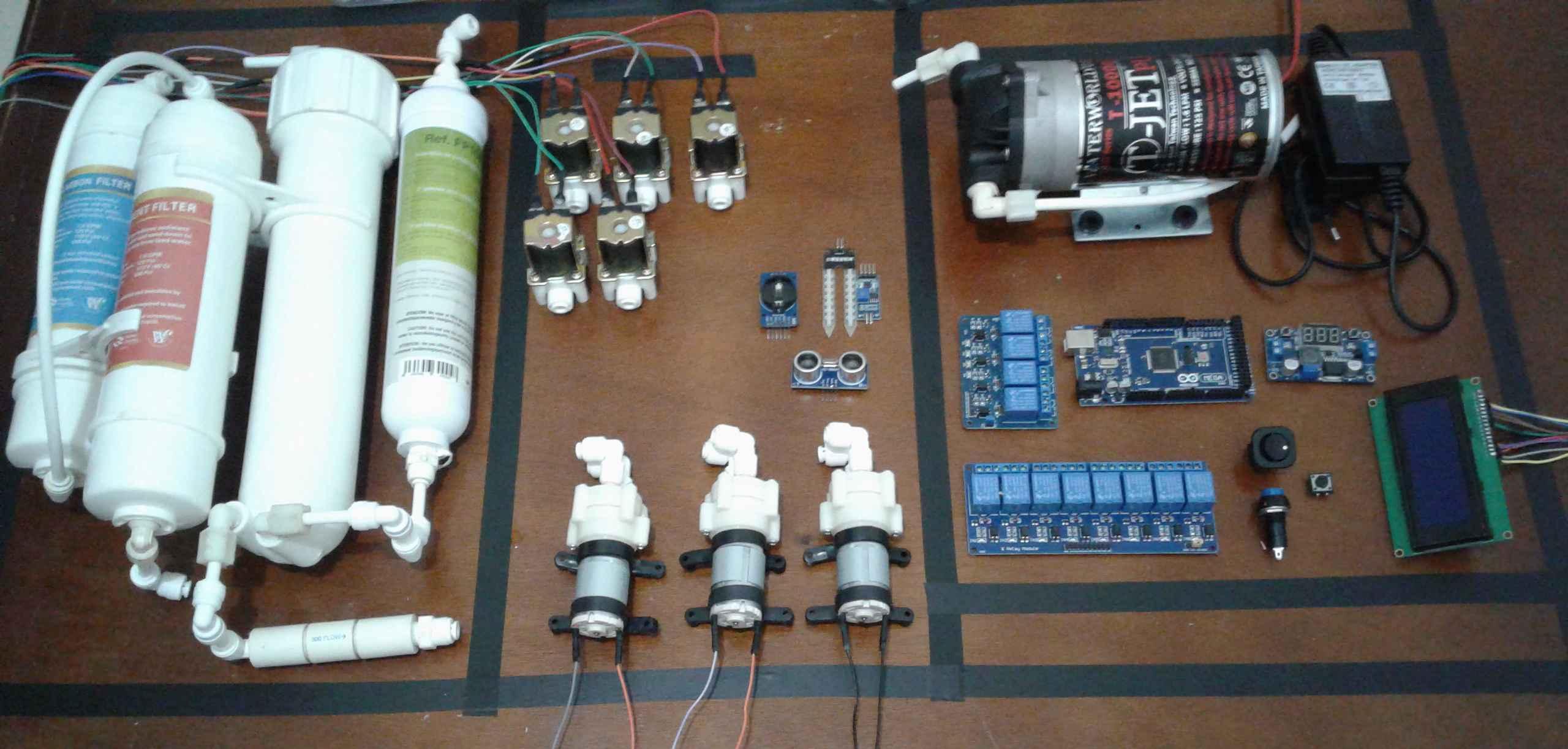 Making a Water Management System Controlled by Arduino Within a Wooden ...