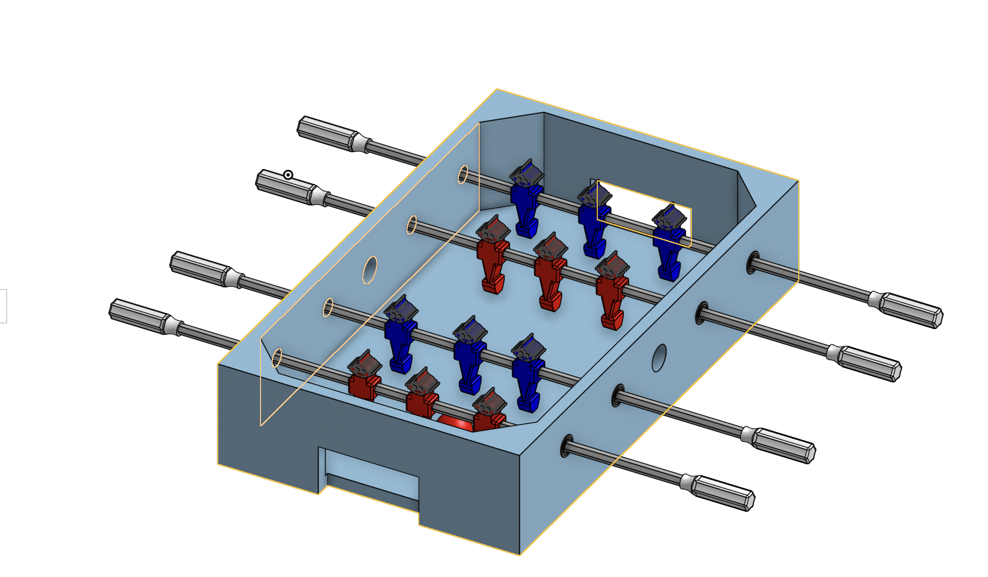 Tabletop Foosball Table Using Hex Shafts : 15 Steps - Instructables