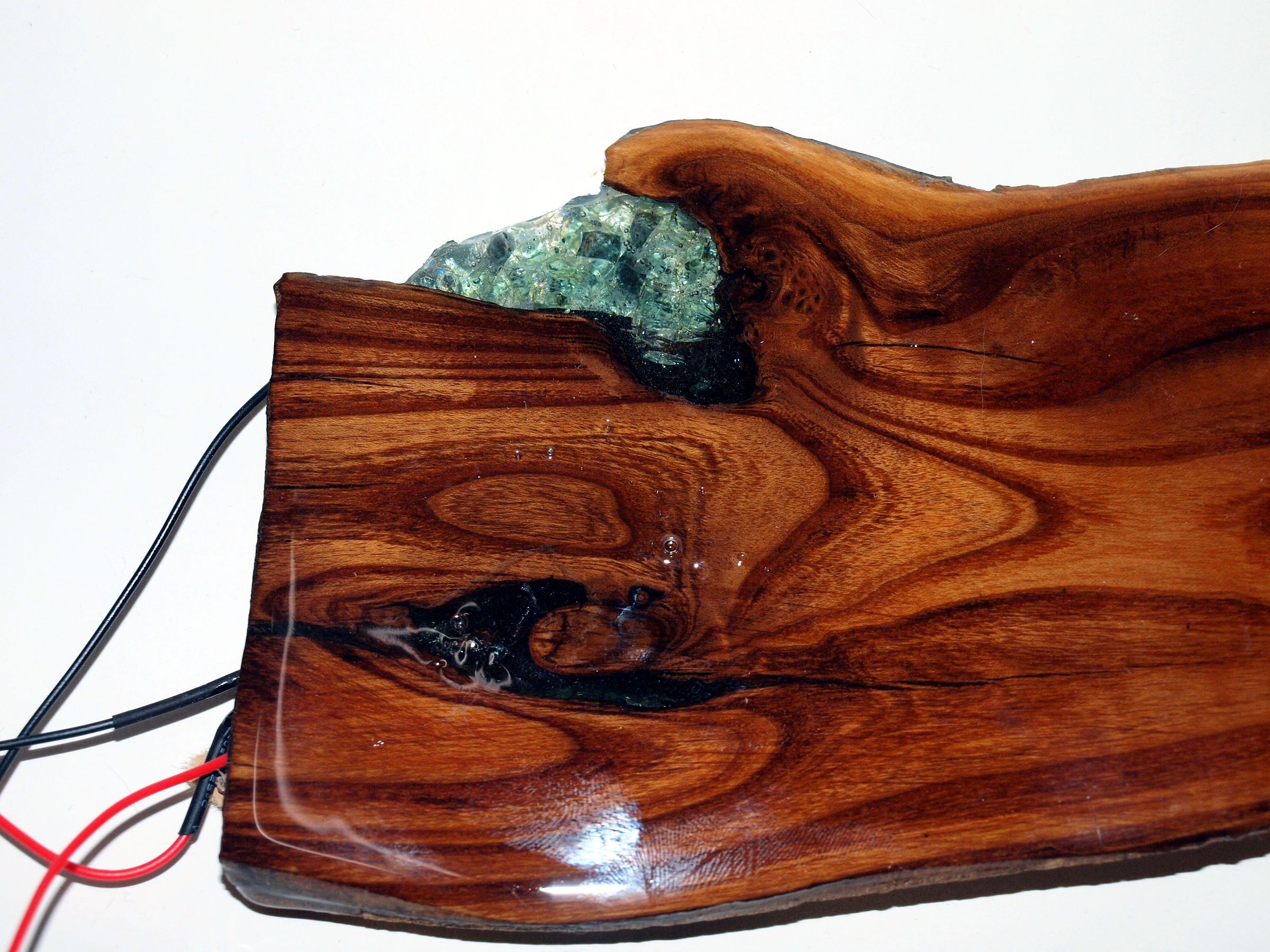 Gnarly Wood Projects With Weird Wood, Broken Glass, LED's and Epoxy ...
