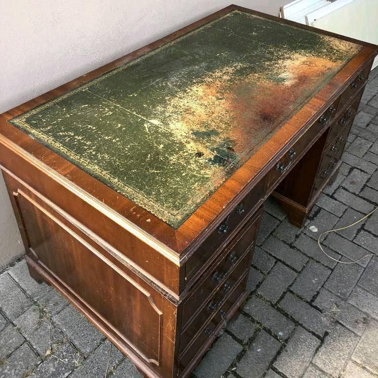 Leather Top Desk Restored : 8 Steps - Instructables