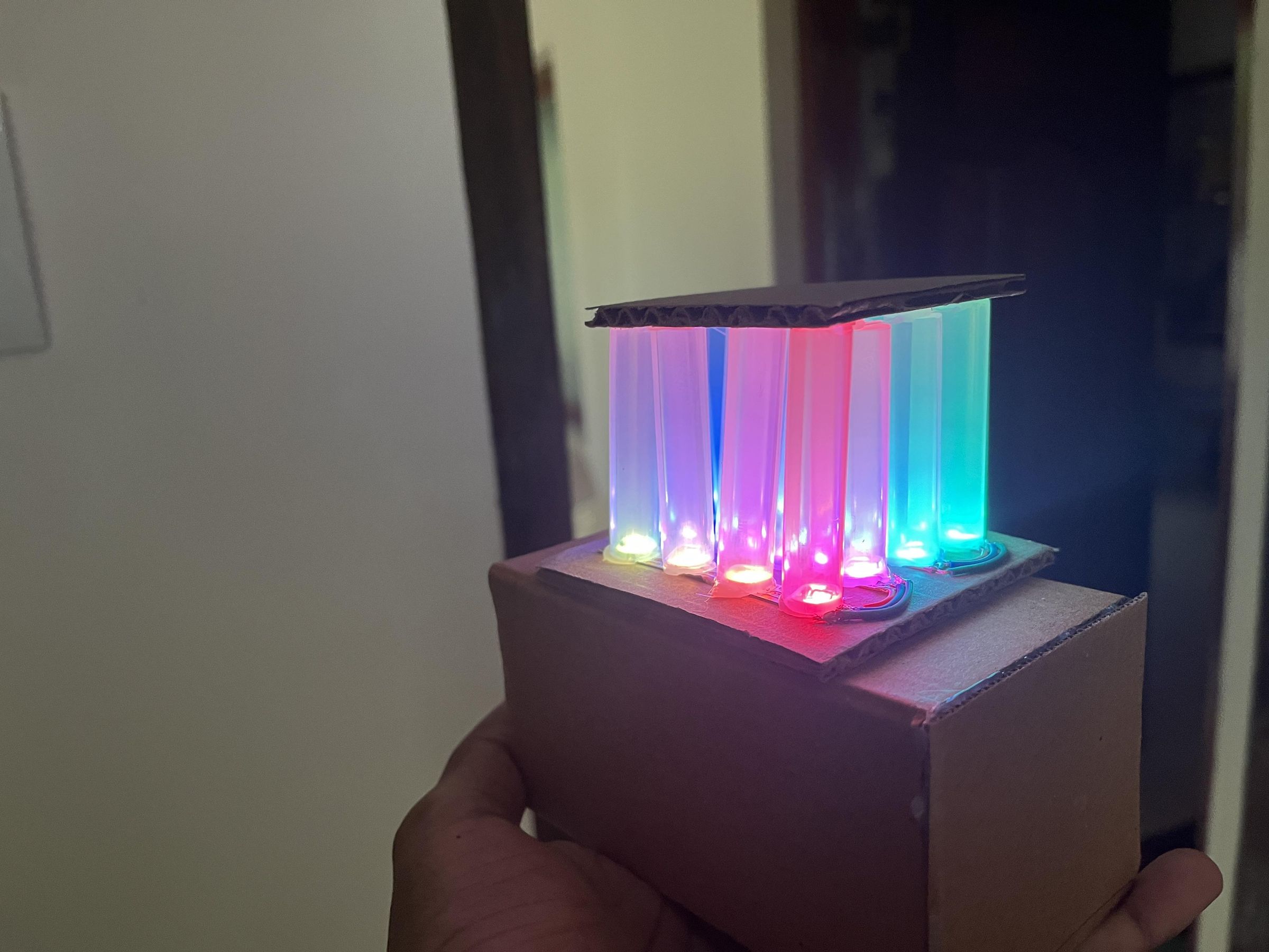 How to Make RGB LED Matrix Lamp With Hot Glue Stick and Arduino : 7 ...