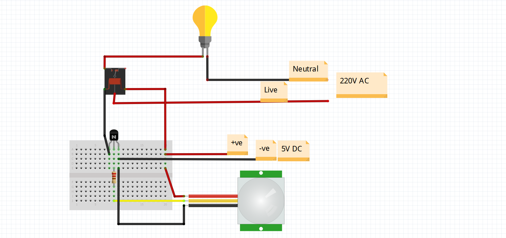 Motion Activated Lights Using PIR Sensor - Instructables