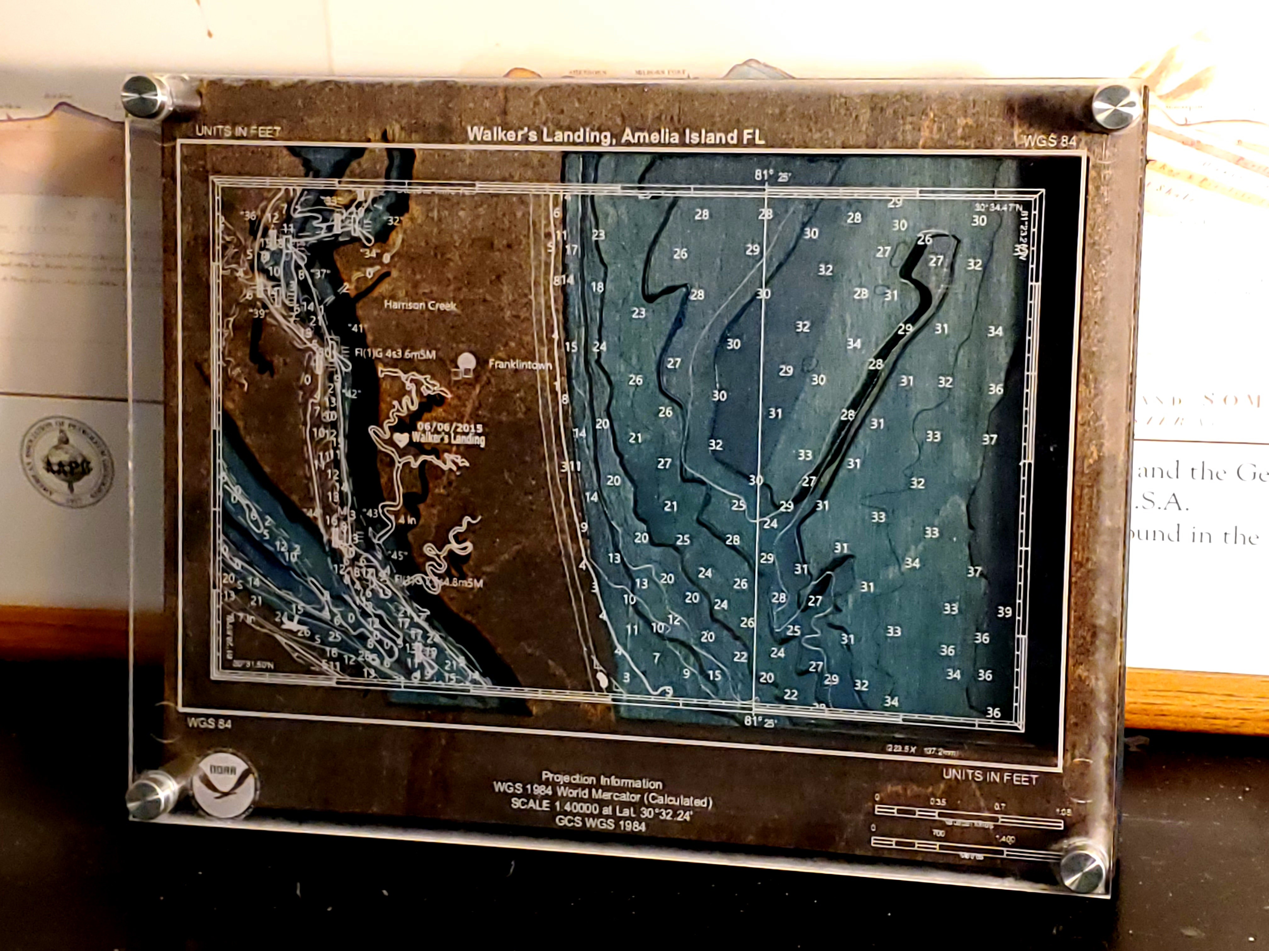 Custom Nautical Chart With Accompanying Bathymetric Contours : 5 Steps ...