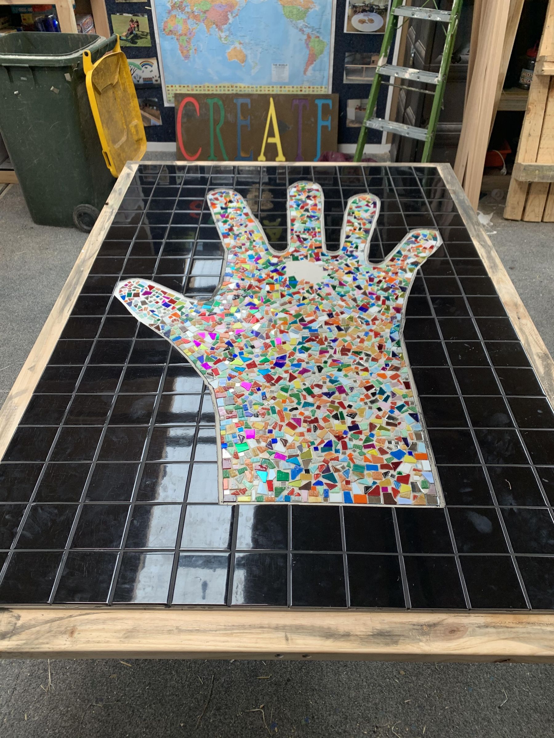 Mosaic Hand Art : 8 Steps (with Pictures) - Instructables