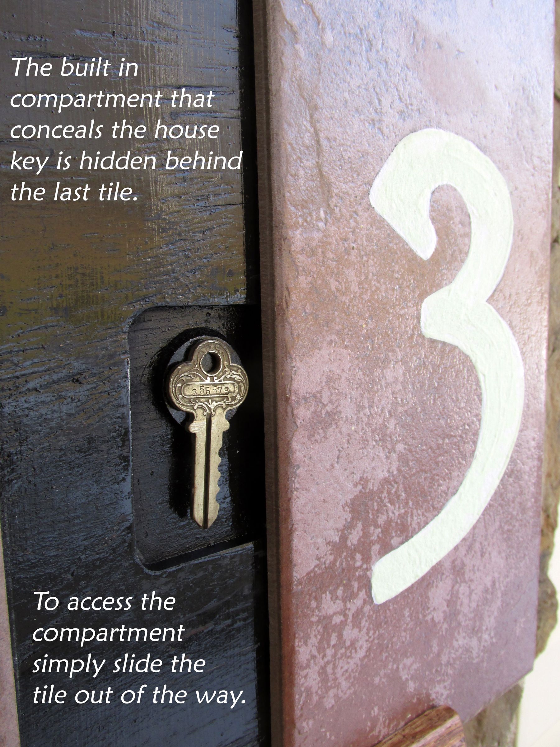 Hand Made Address Plaque With Glowing Numbers & Secret Compartment ...