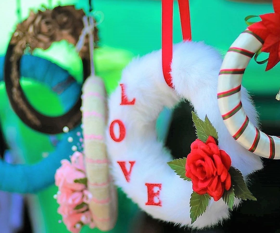 "LOVE" Wreath