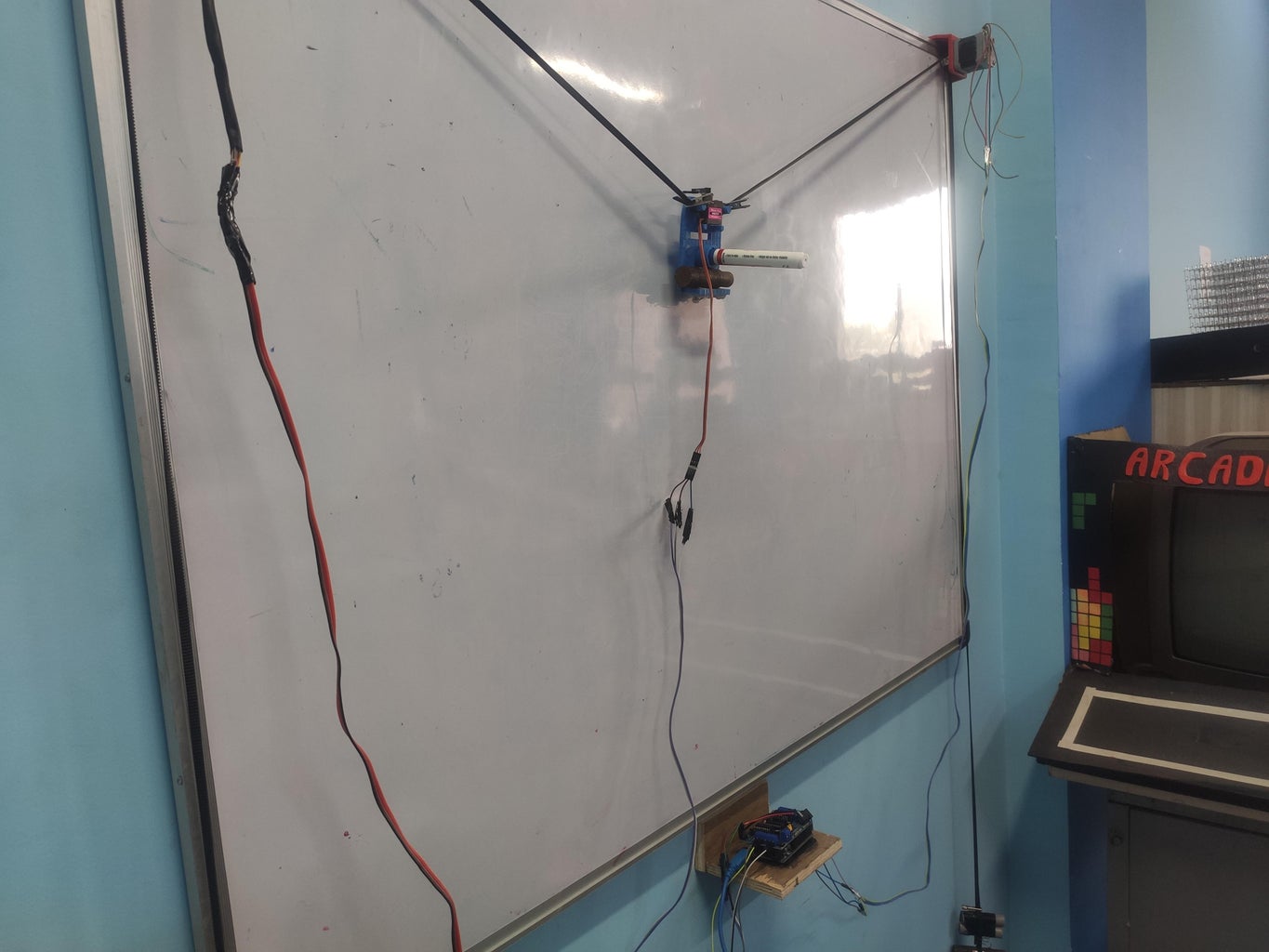 Vertical X Y Plotter Drawing Robot Arduino Plotter 6 Steps
