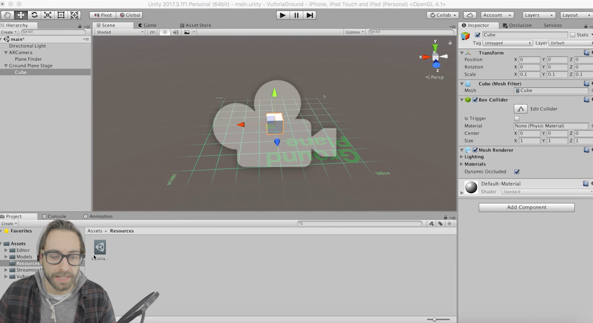 Augmented Reality Vuforia 7 Ground Plane Detection. : 8 Steps ...