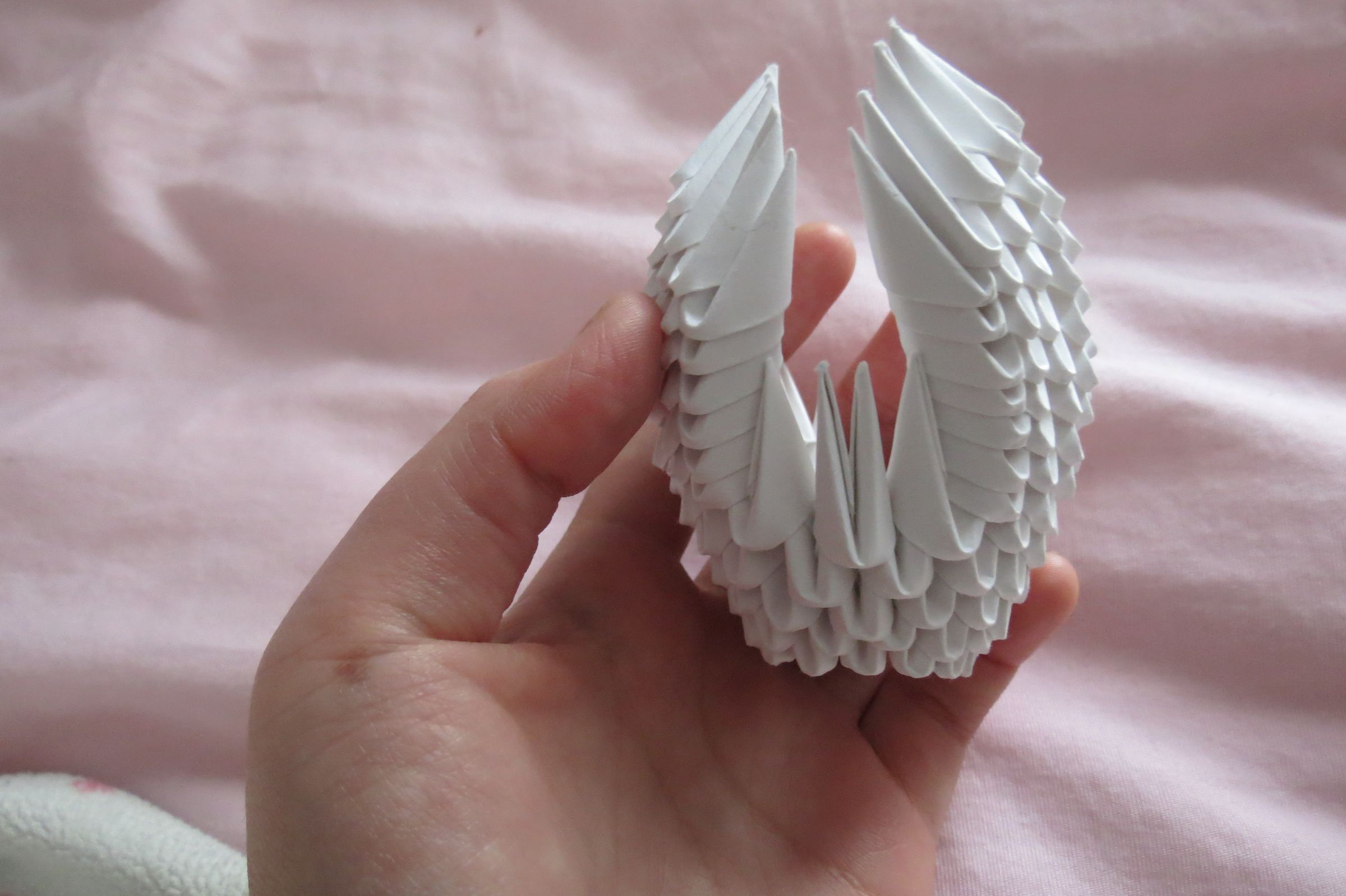Modular Origami | Mini Winged Swan | 181 Pieces : 8 Steps (with ...