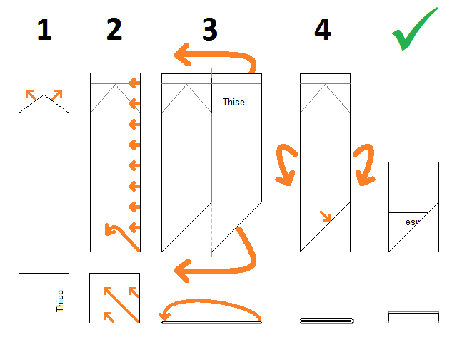Folding a Cardboard Milk Container : 3 Steps (with Pictures ...