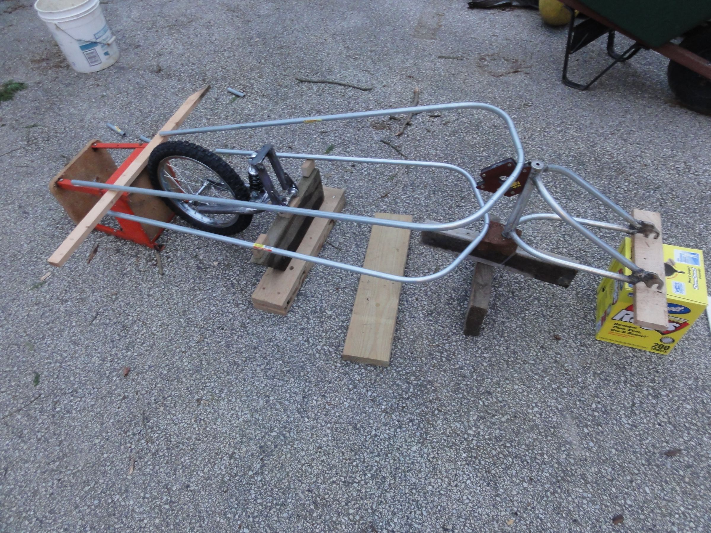 Single Wheel Bicycle Trailer With Suspension. : 10 Steps (with Pictures ...