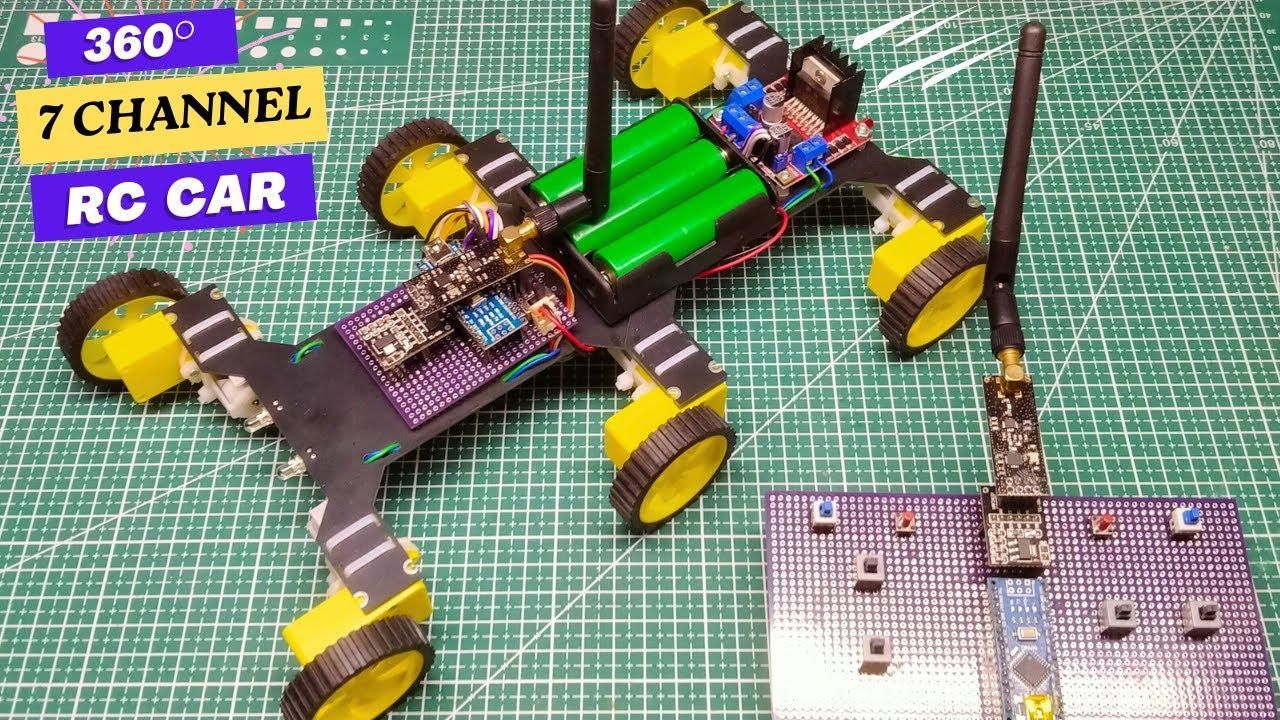 360 Degree Rotating RC CAR With 7 Channel Rc Transmitter and Receiver ...