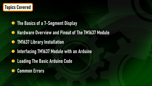 How To Use The Tm1637 Digit Display With Arduino 14 Steps With