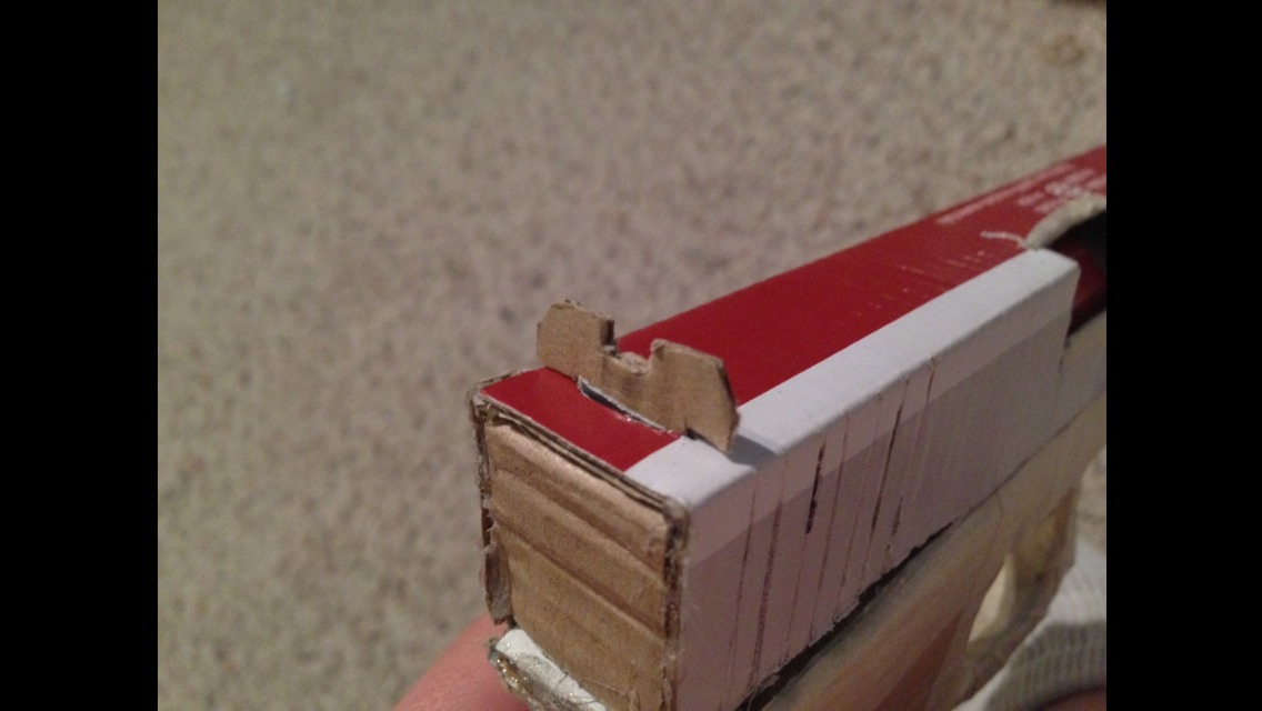 Make a Cardboard Glock With Working Parts : 9 Steps - Instructables