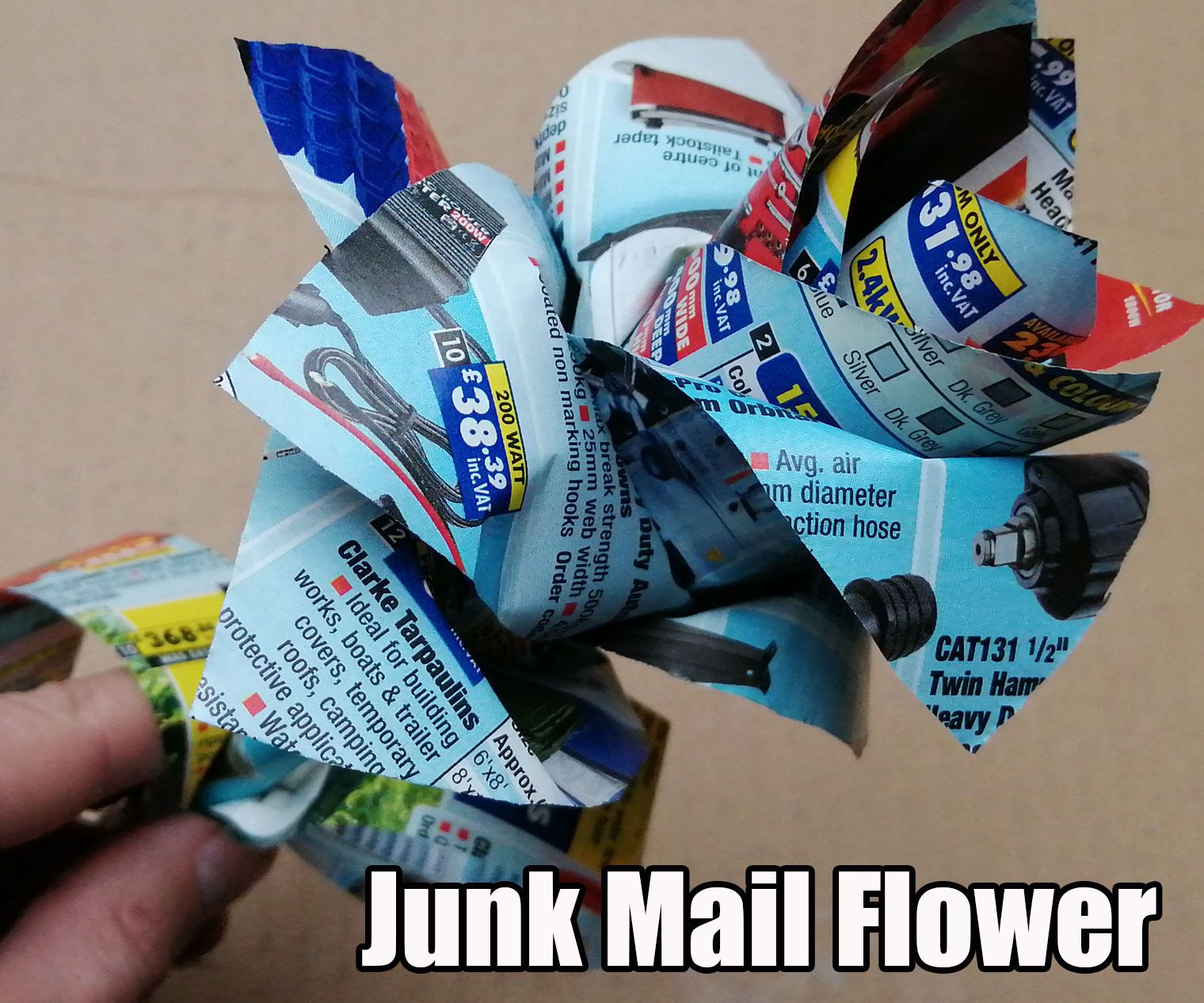 Junk Mail Flower : 5 Steps (with Pictures) - Instructables