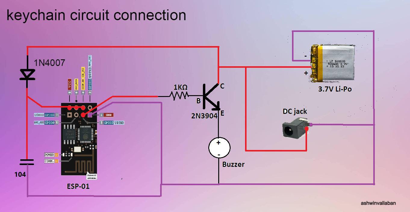 IoT Keychain Finder Using ESP8266-01 : 11 Steps (with Pictures ...