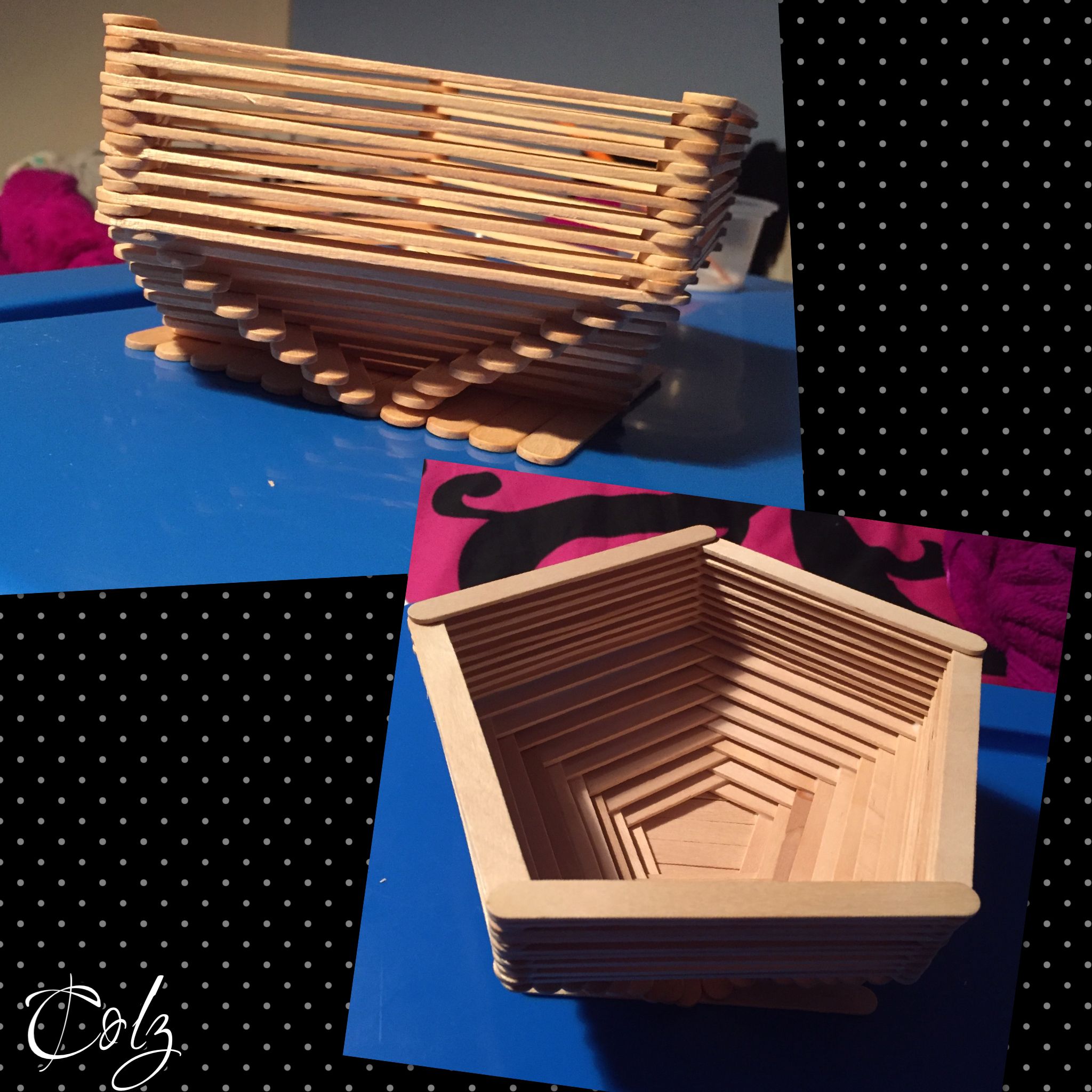 Popsicle Stick Basket : 7 Steps (with Pictures) - Instructables