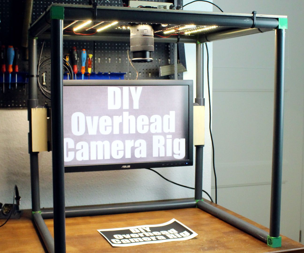 Make Your Own Overhead Camera Rig With LED Illumination! : 5 Steps ...