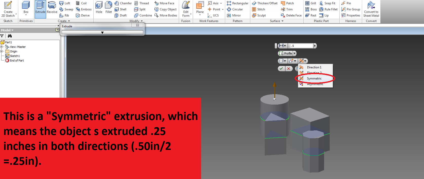 Understanding AutoDesk Inventor 2012: Creating Objects and Extruding : 3 Steps - Instructables