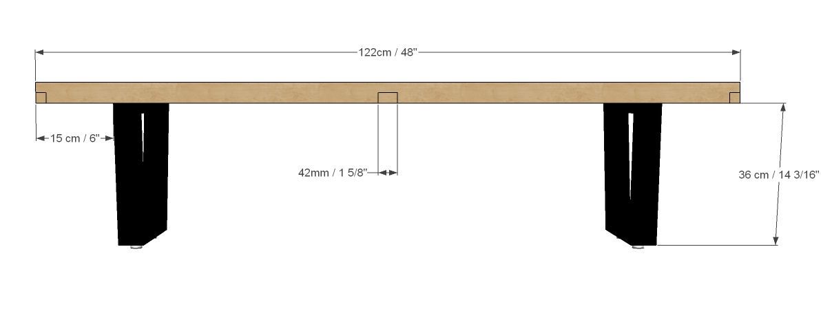 Make It: Mid-Century Modern Bench : 15 Steps (with Pictures ...