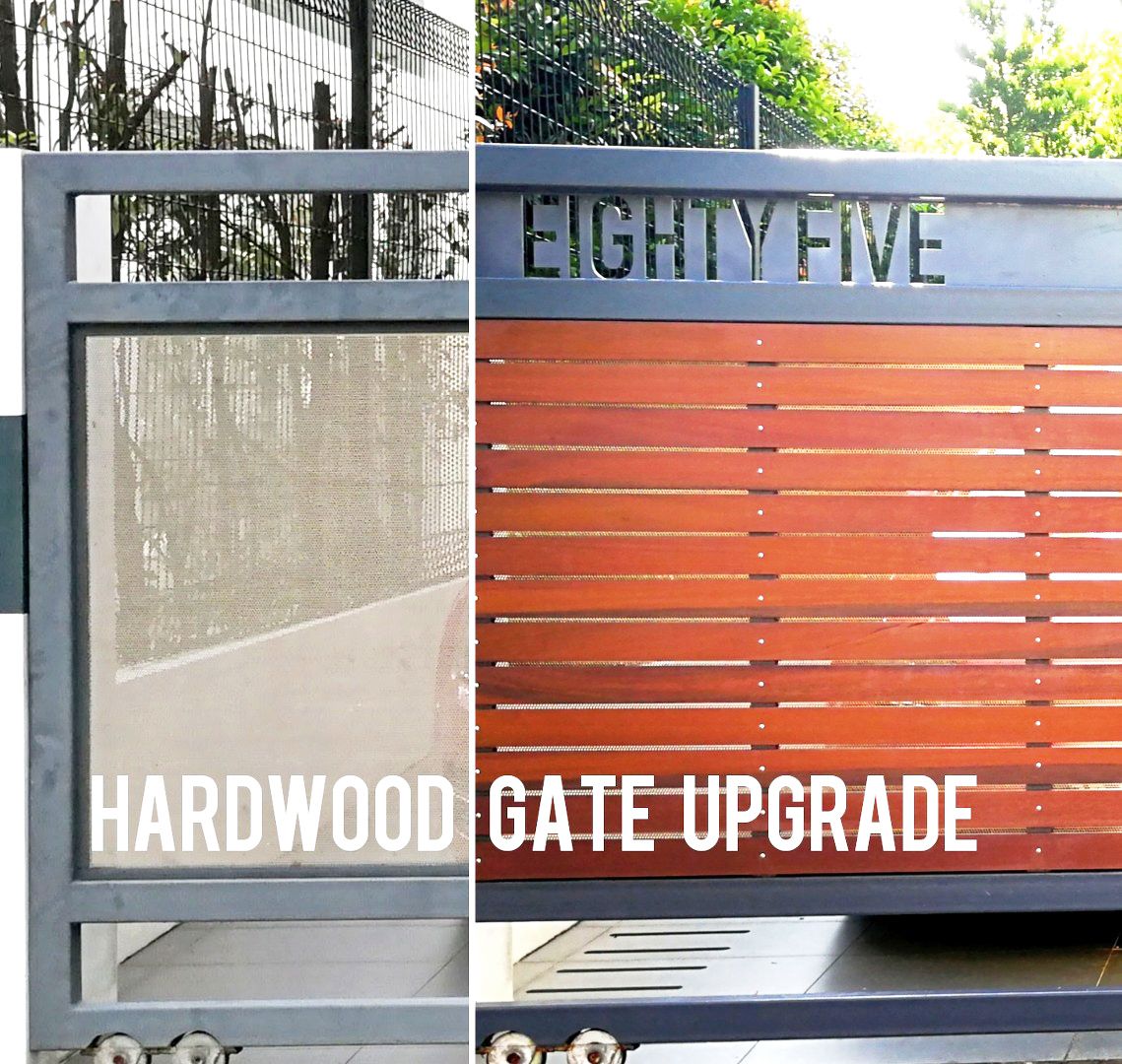 Gate Upgrade With Hardwood Slats and Cut-out House Numbers : 11 Steps ...